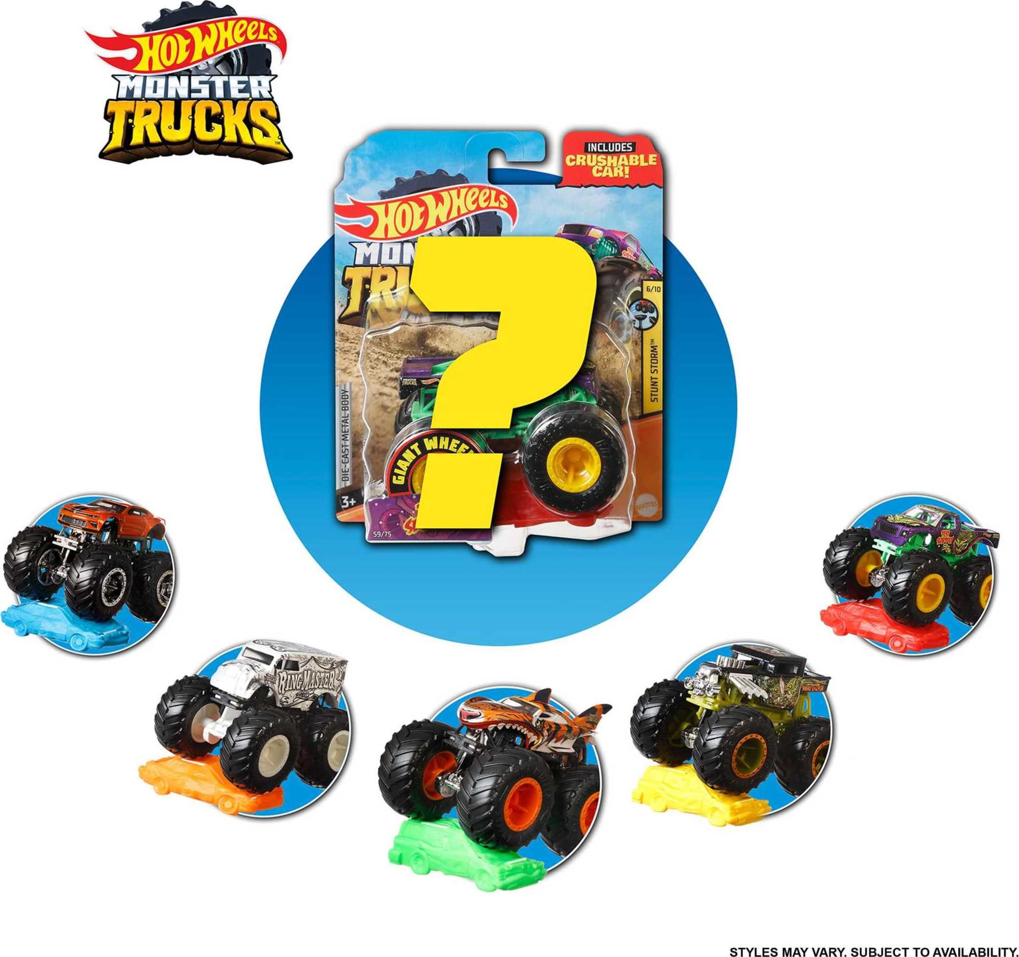 Hot Wheels Monster Trucks Selection Of 1:64 Scale Collectible | Mattel