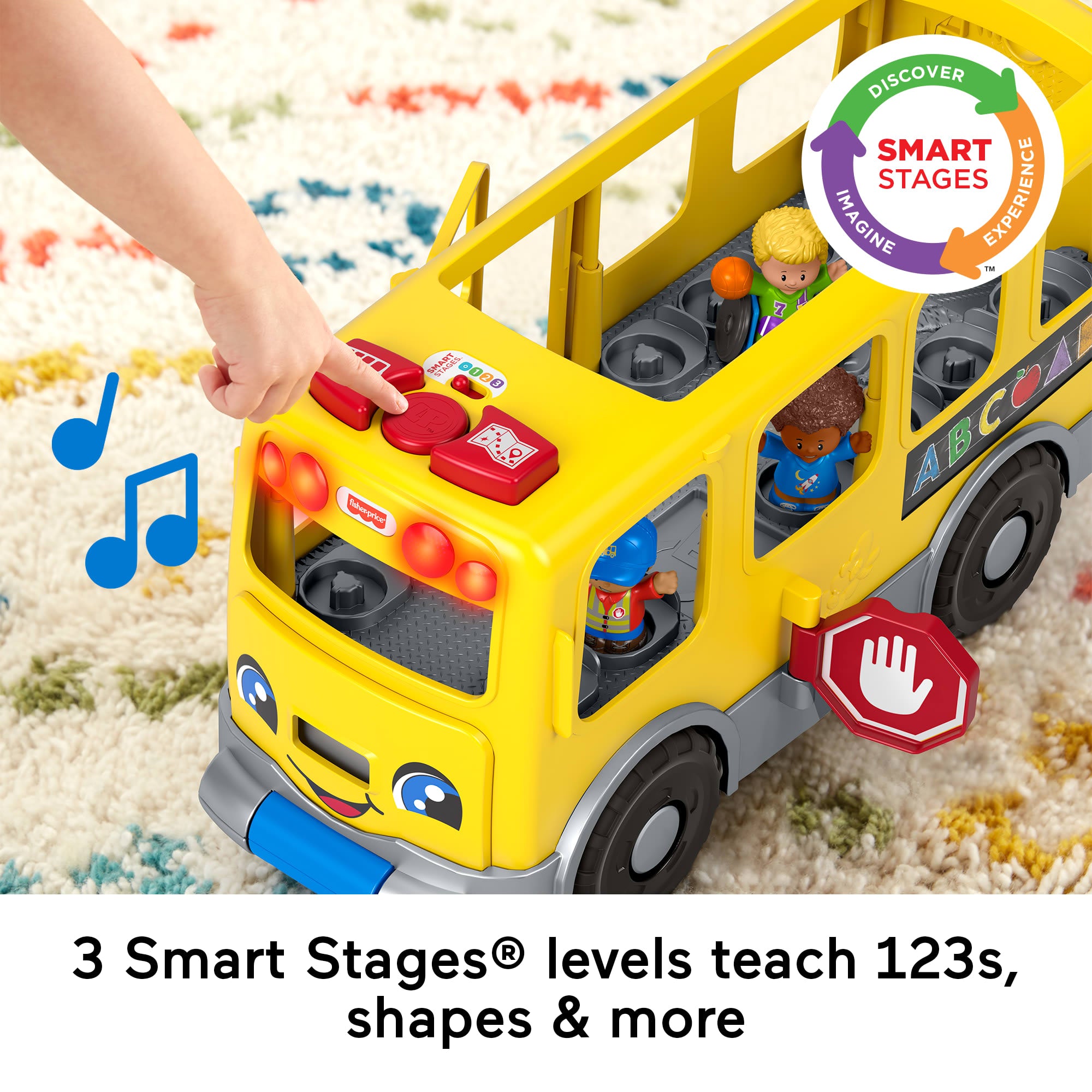 Fisher Price Little People Big Yellow School Bus And Community Heroes