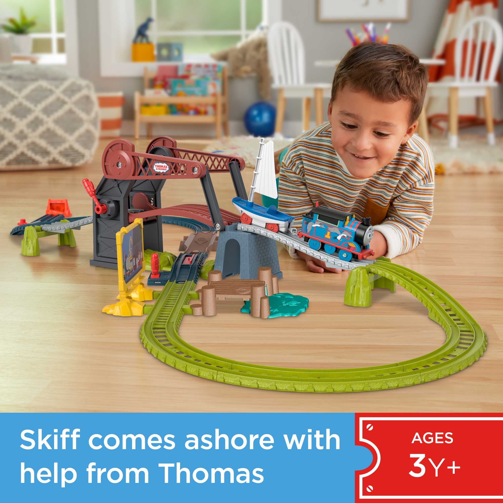 Fisher-Price Thomas & Friends Bridge Lift Thomas & Skiff | Mattel