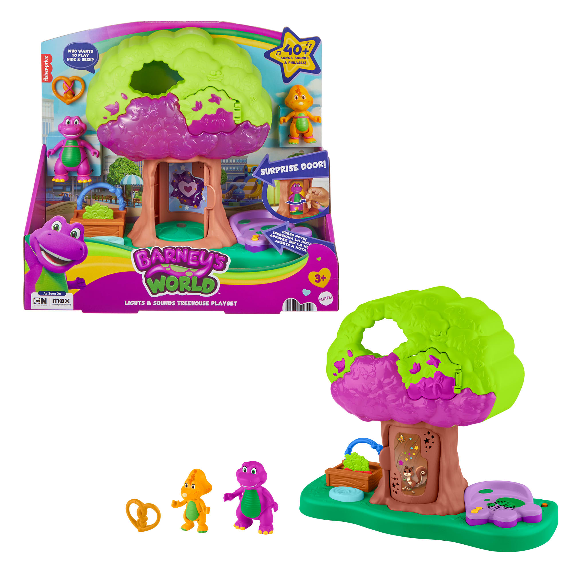 Fisher-Price Barney's World Lights & Sounds Treehouse Playset | Mattel
