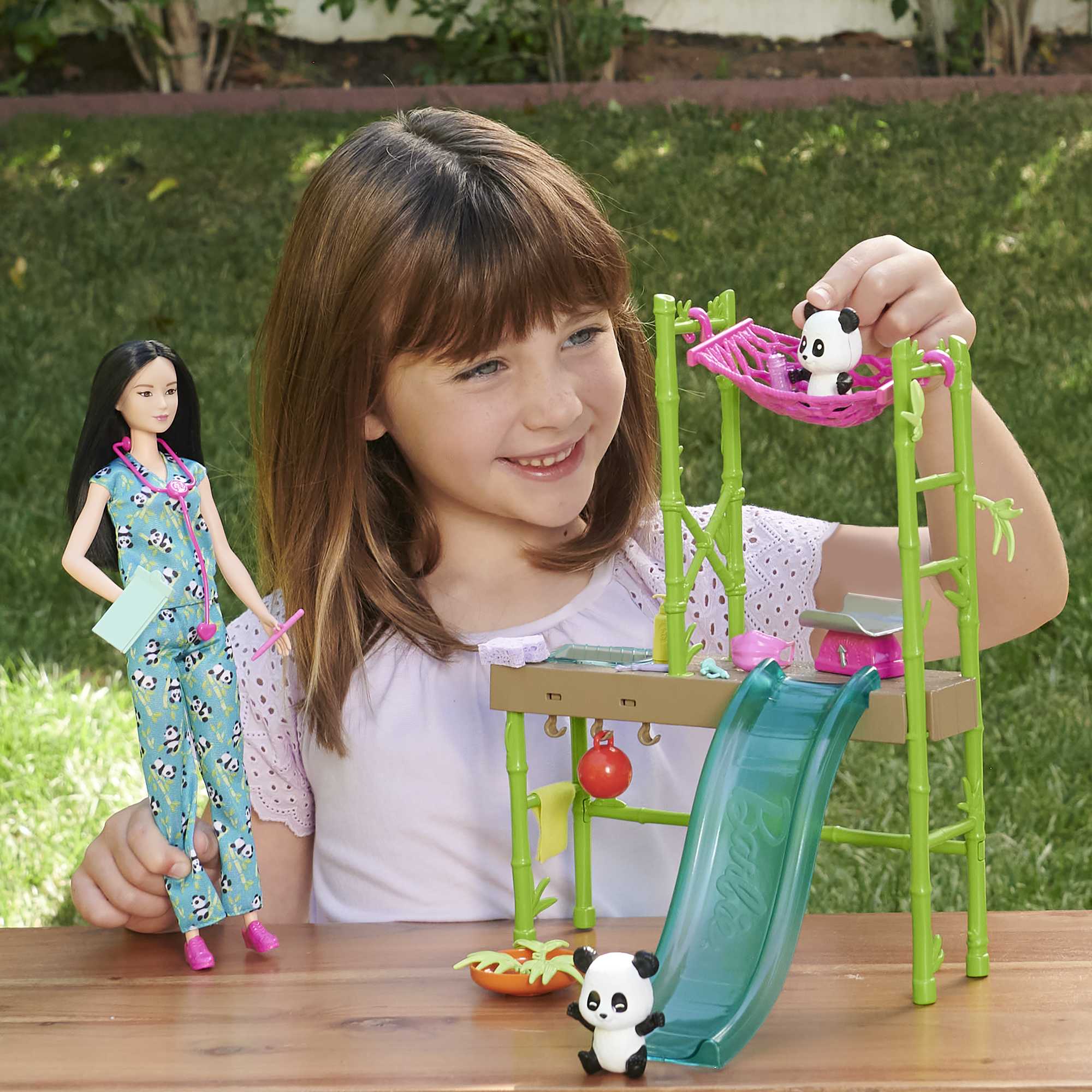 Barbie PANDA CARE & RESCUE Doll & Playset | Mattel