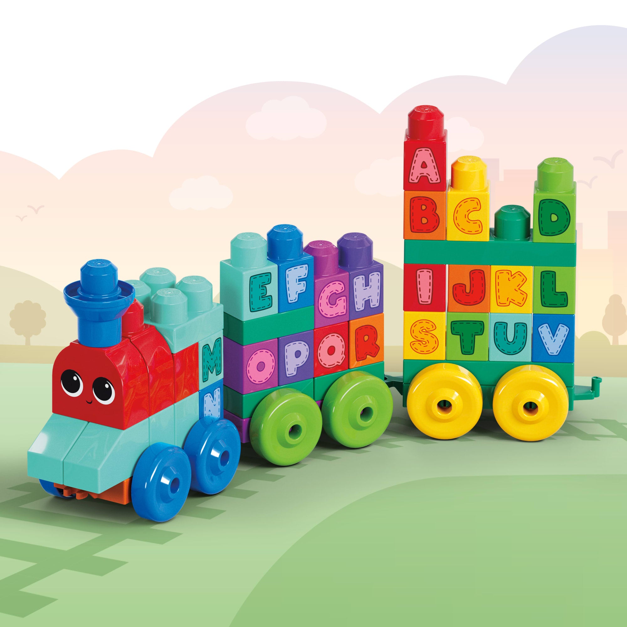 Mega Bloks Building Basics ABC Learning Train | Mattel
