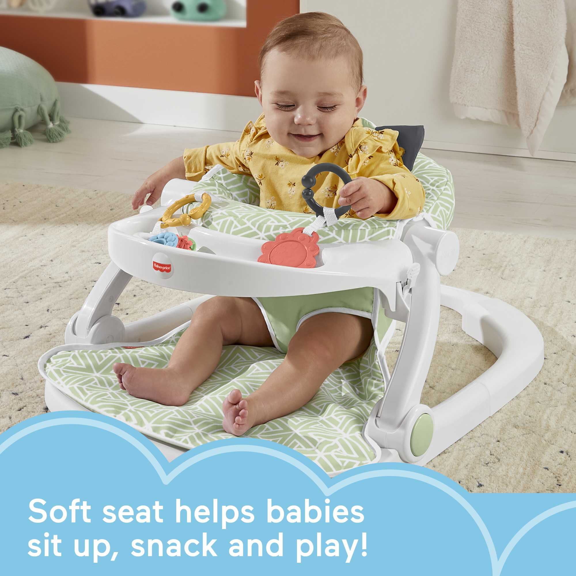 Fisher-Price Sit-Me-Up Floor Seat with Tray | Mattel