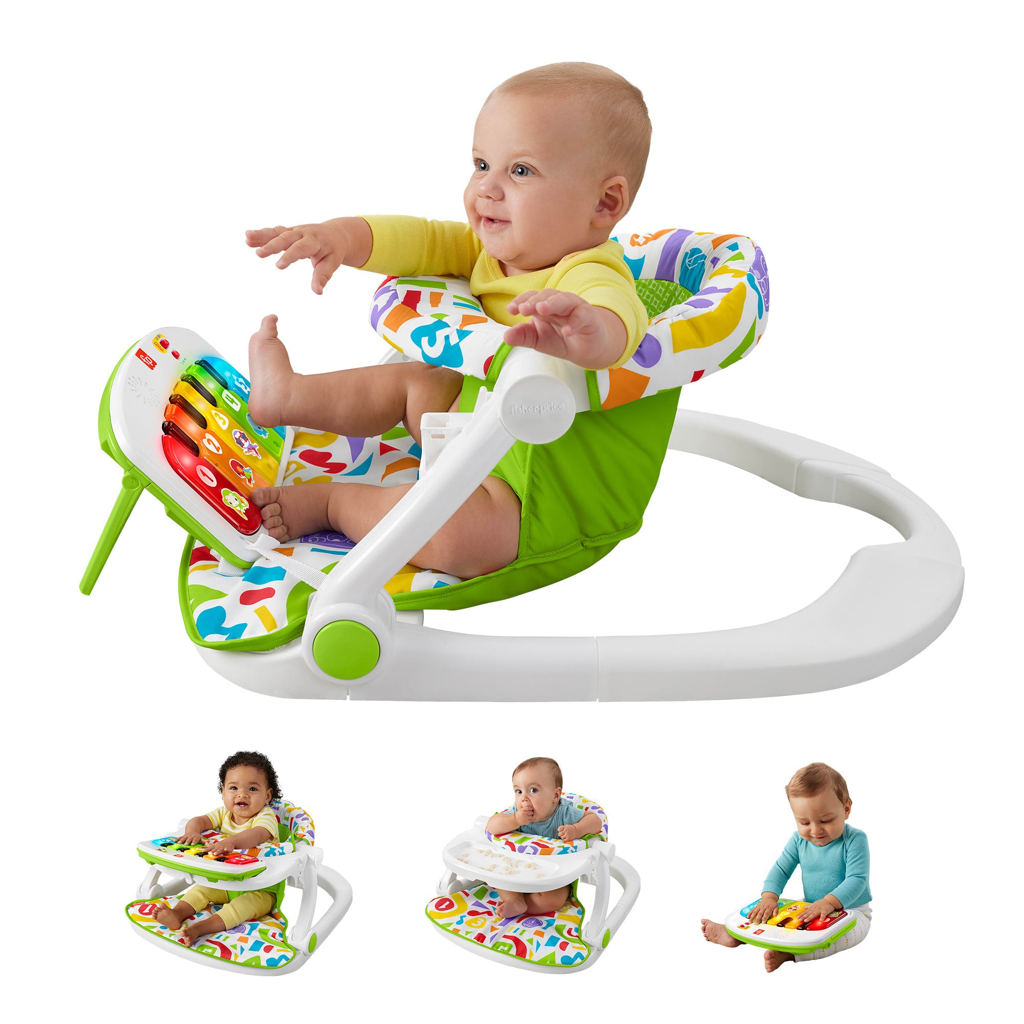Fisher-Price Kick & Play Deluxe Sit-Me-Up Seat Portable Chair ...