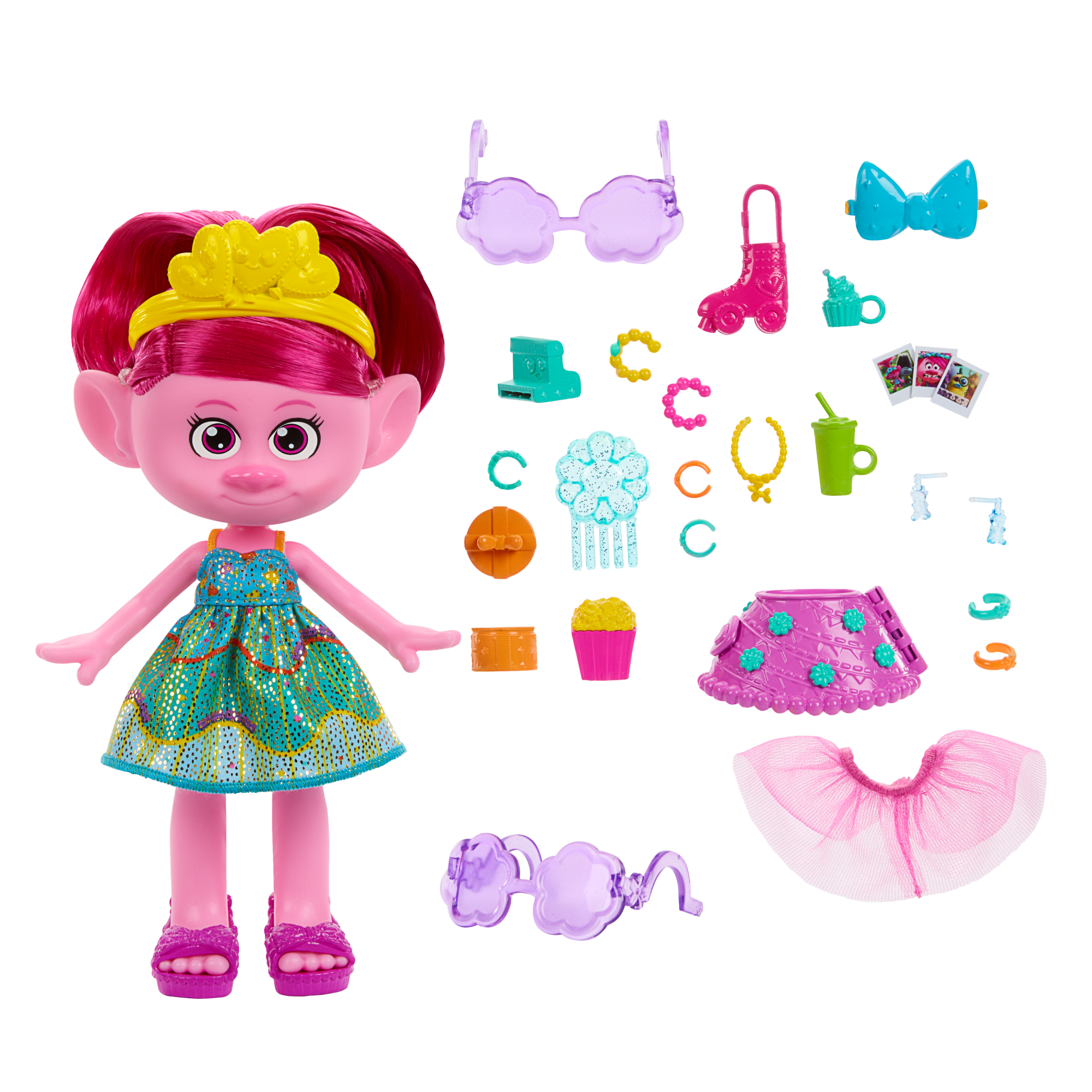 DreamWorks Trolls Fun Fair Surprise STYLE SURPRIZE Queen Poppy Fashion ...
