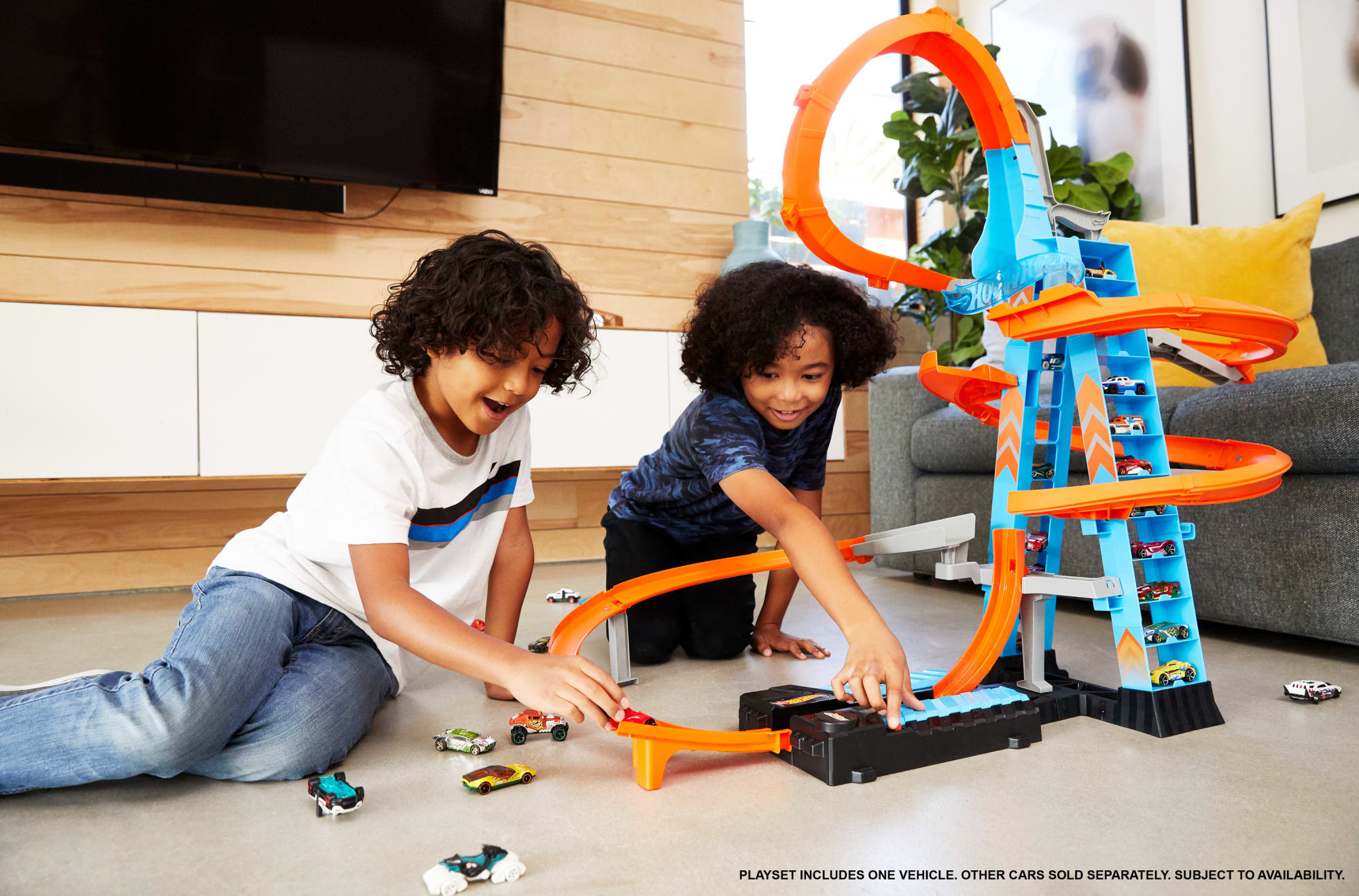 Hot Wheels Sky Crash Tower, track set | Mattel
