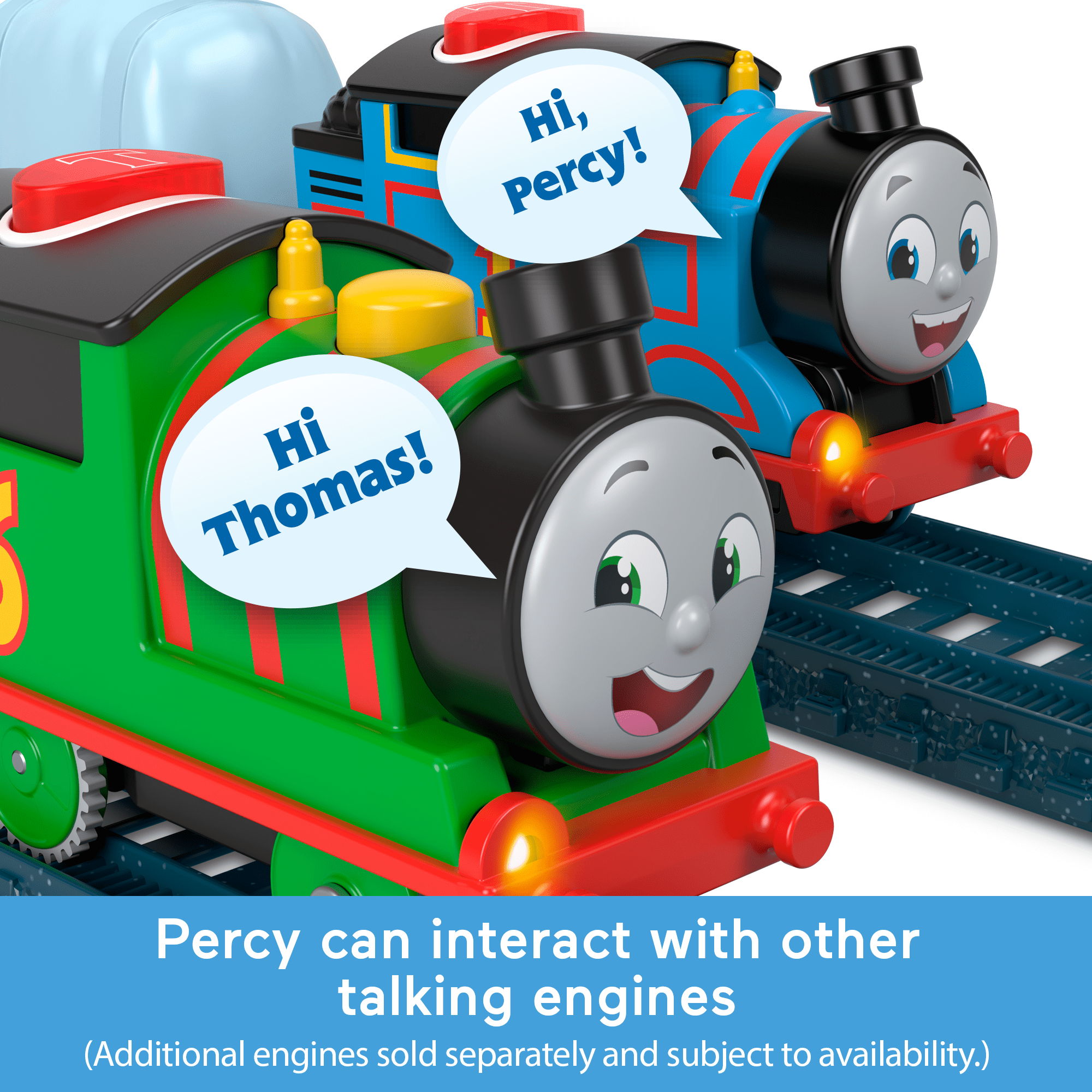 Thomas & Friends Talking Percy Toy Train, Motorized Engine with Phrases ...