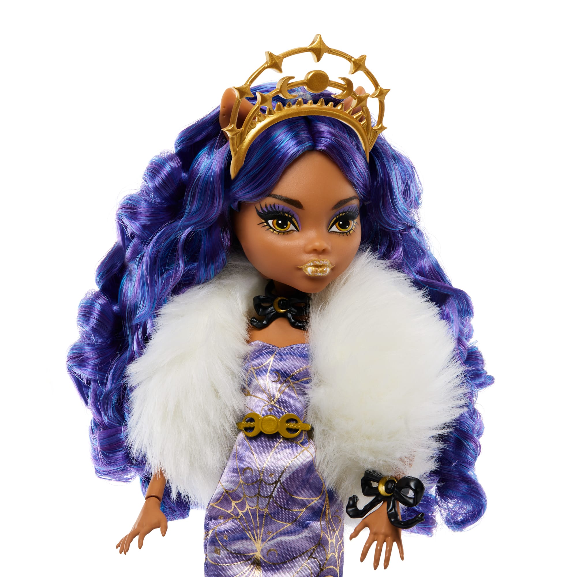 Monster High Fêtes de fin d’année Poupée Clawdeen Wolf robe violette ...