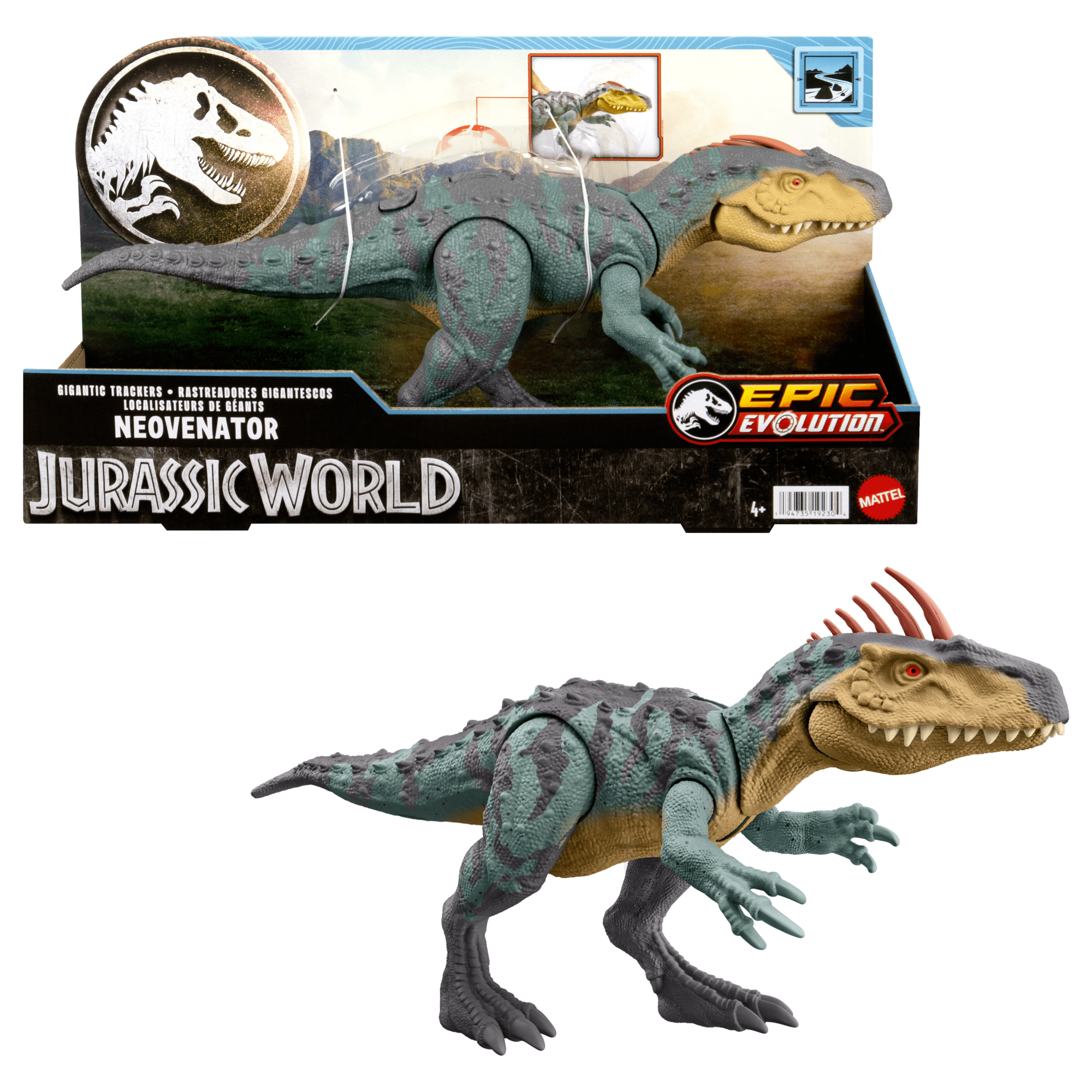 JURASSIC WORLD GIGANTIC TRACKERS Neovenator | Mattel