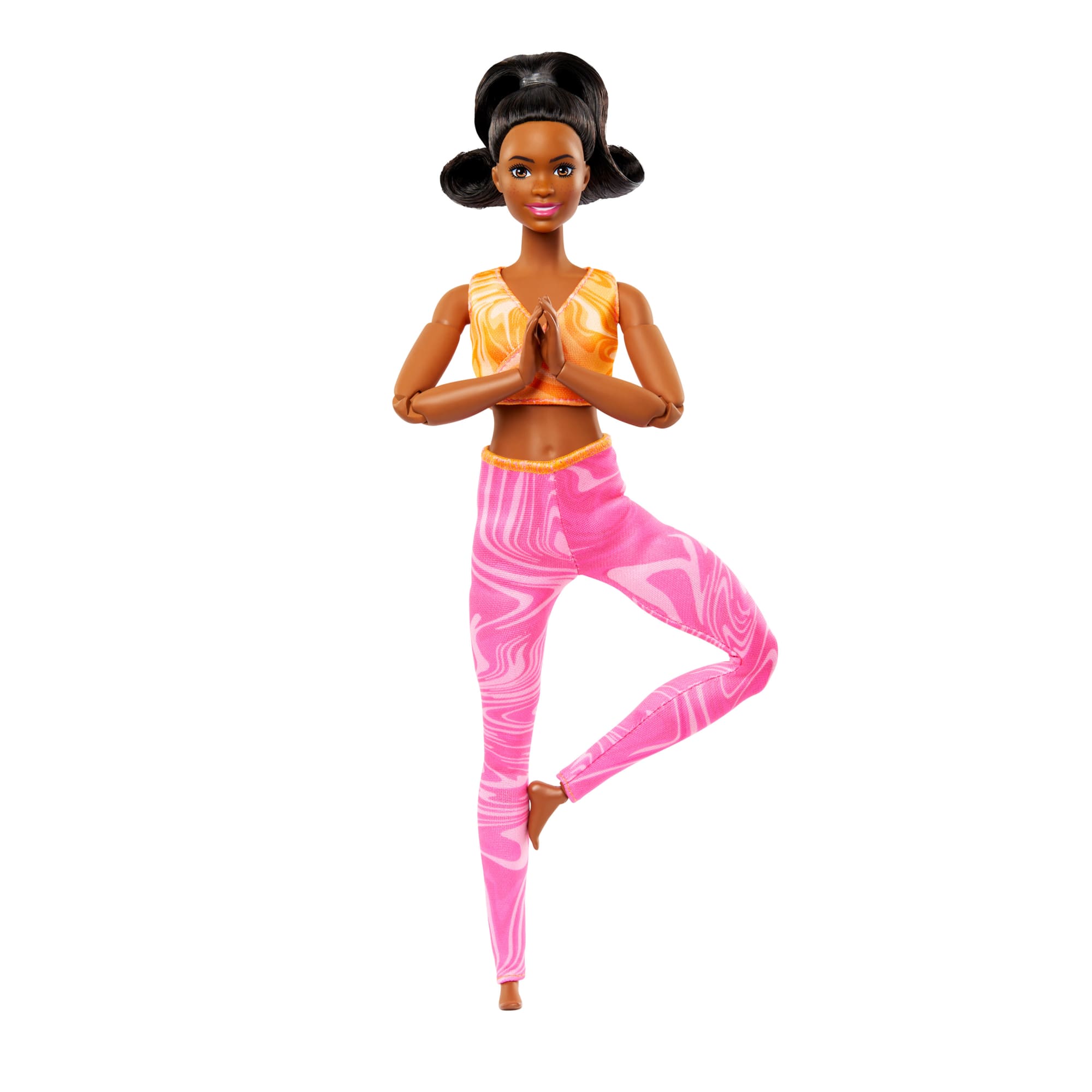 Barbie Ultra Flexible Poupée Brunette, haut sport et pantalon | Mattel