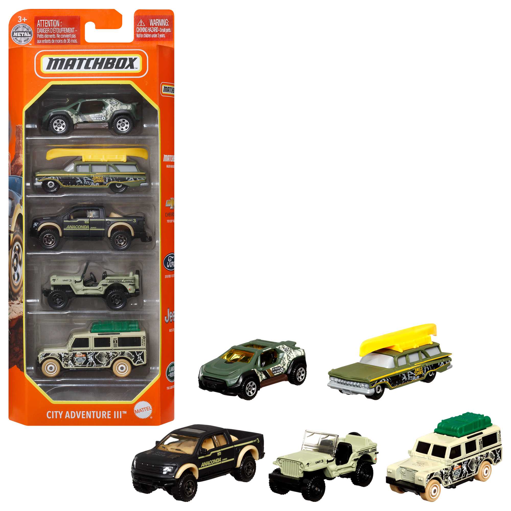 MATCHBOX 5-PACK Vehicles Assortment | Mattel