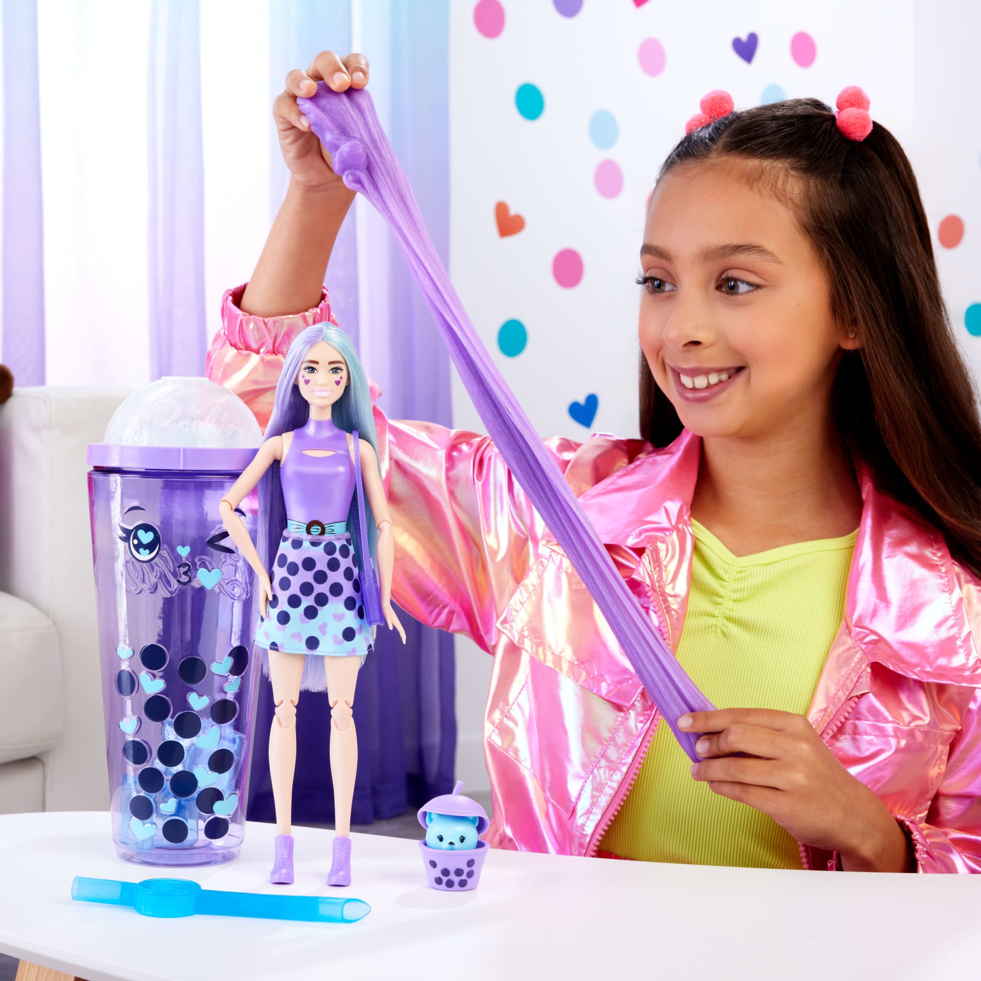 Barbie-Pop Reveal-Poupée parfumée série Bubble Tea avec accessoires ...