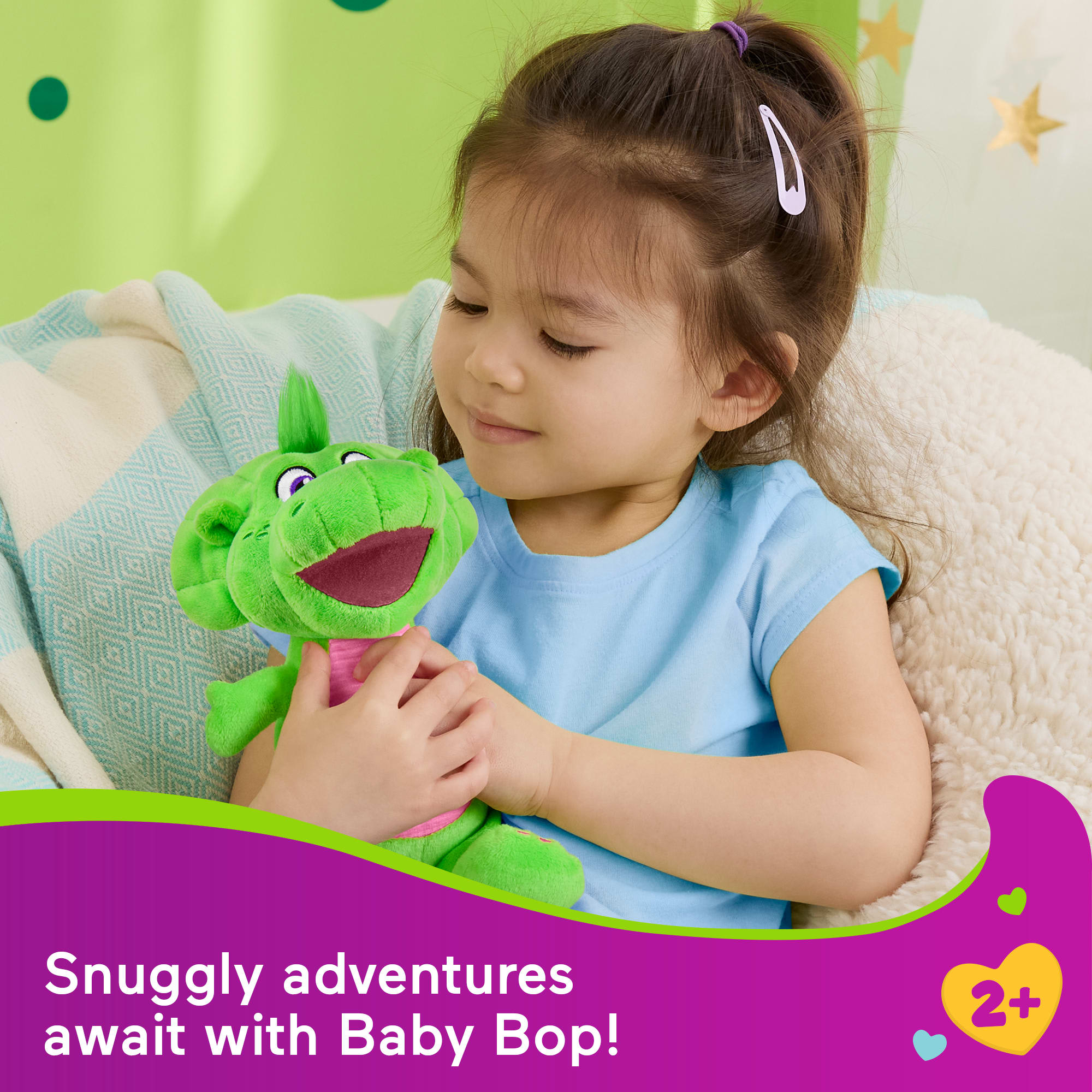 Fisher-Price Barney’s World Plush Baby Bop Toy Dinosaur | Mattel