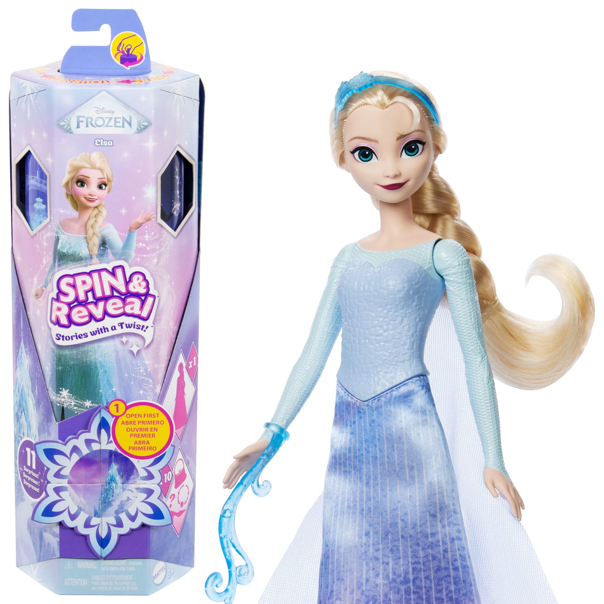 Disney Frozen Spin & Reveal Elsa Fashion Doll | Mattel