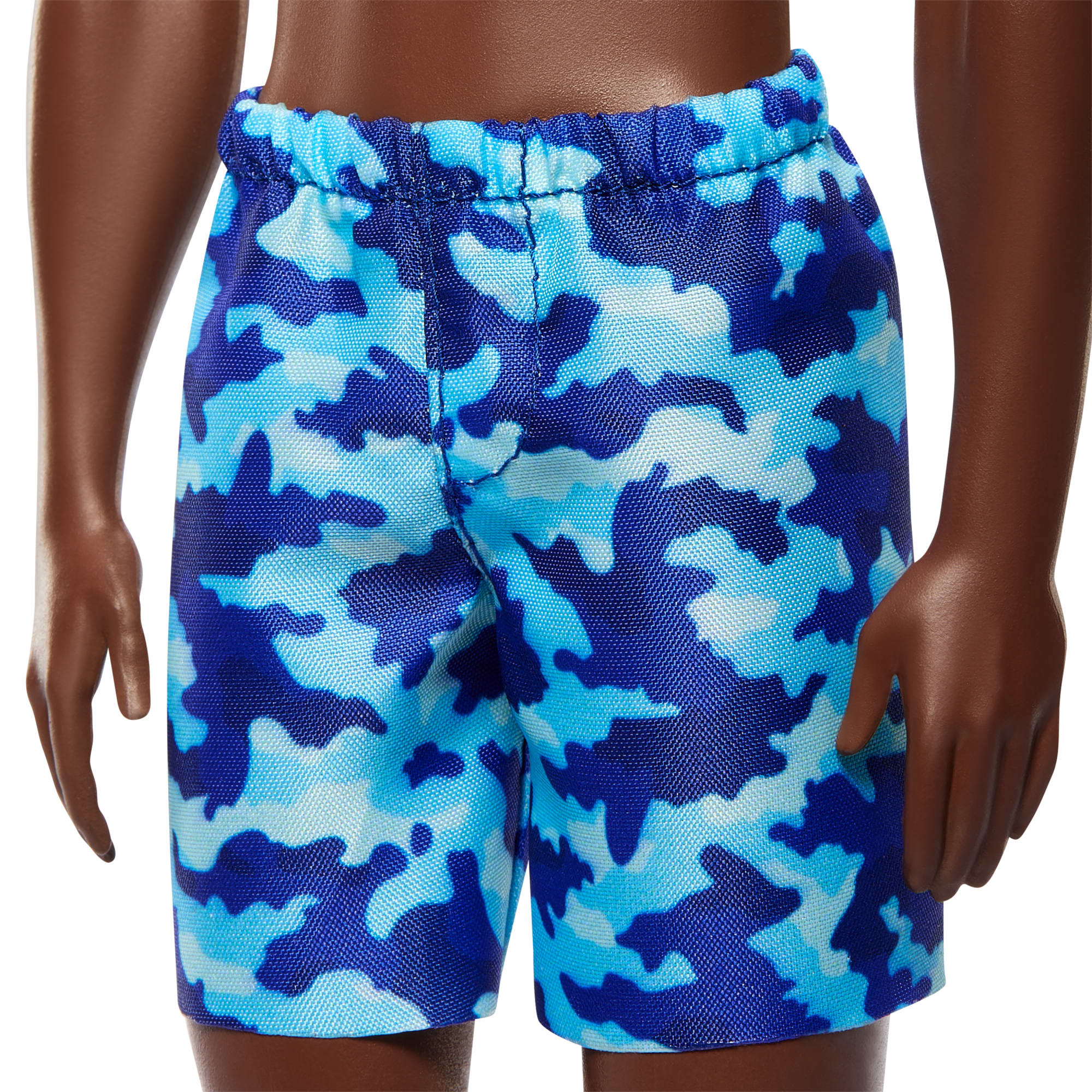 Beach Ken Doll with Dark Brown Hair Wearing Blue Swimsuit | Mattel