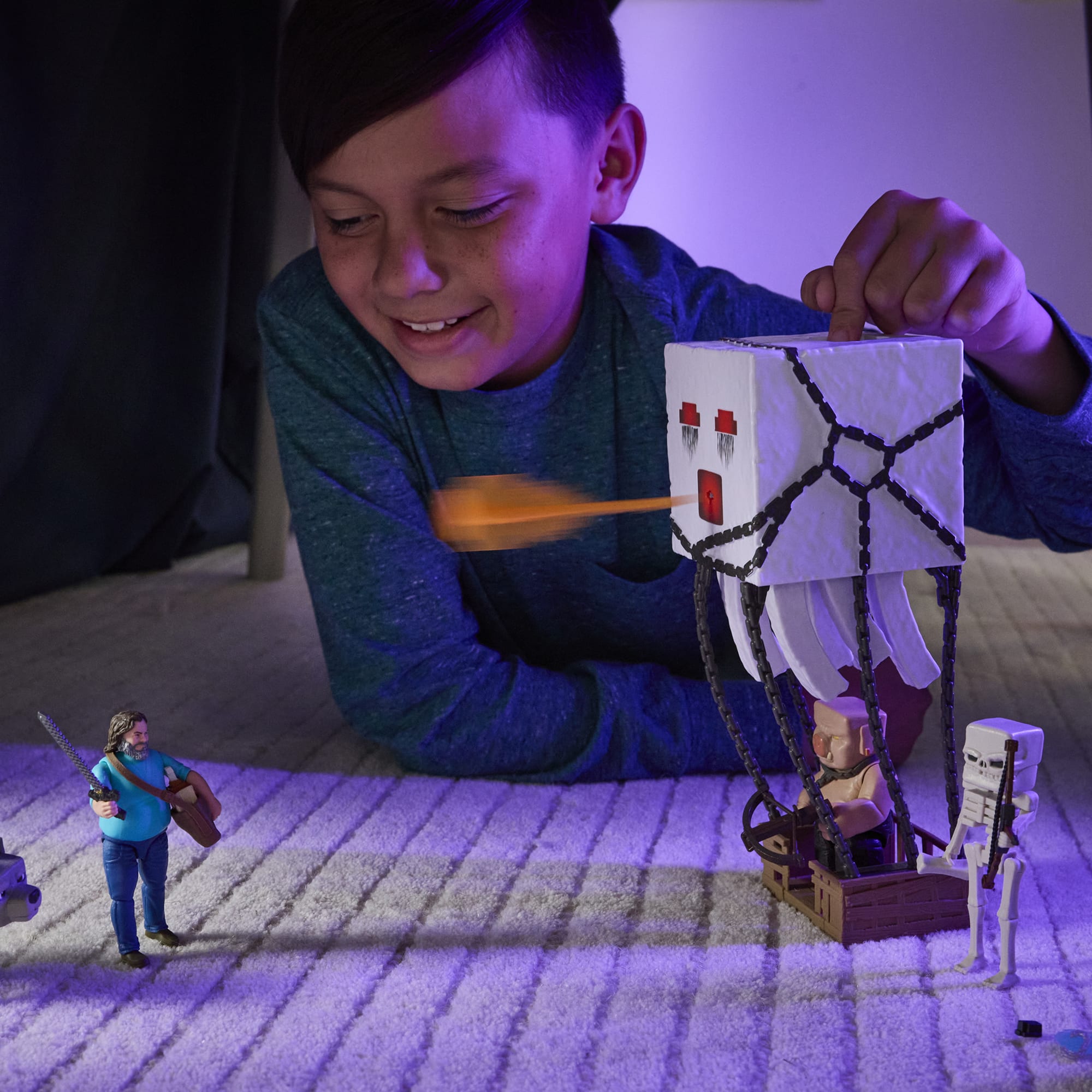 Minecraft Blast Attack Ghast Action Figure Set | Mattel