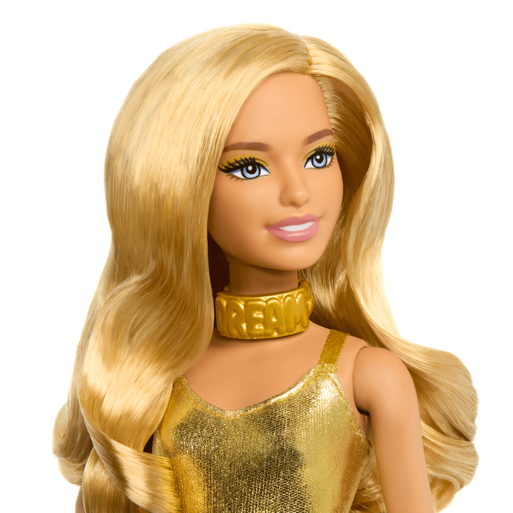 Barbie Fashionista Muñeca Look Dorado