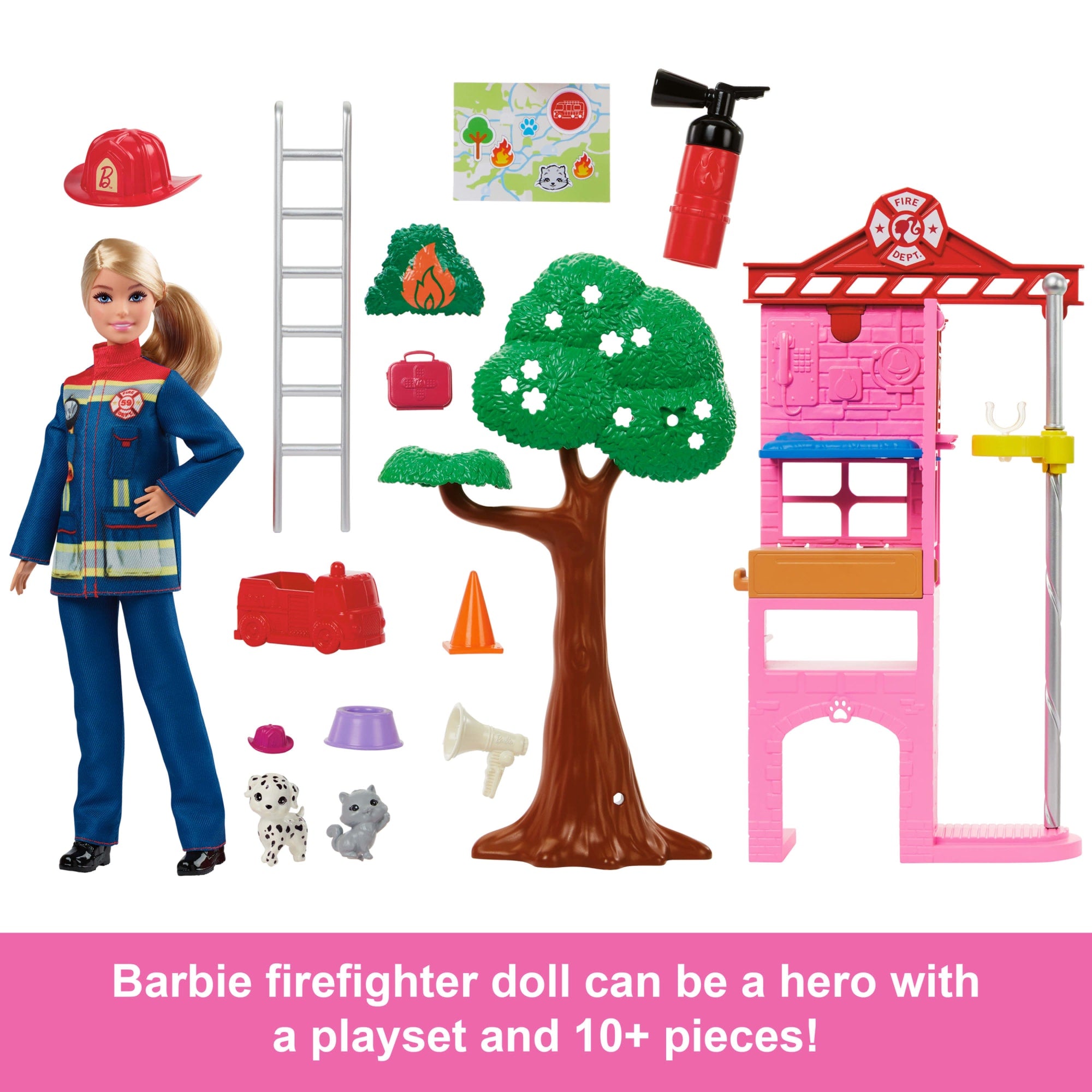 BARBIE Firefighter Playset | Mattel
