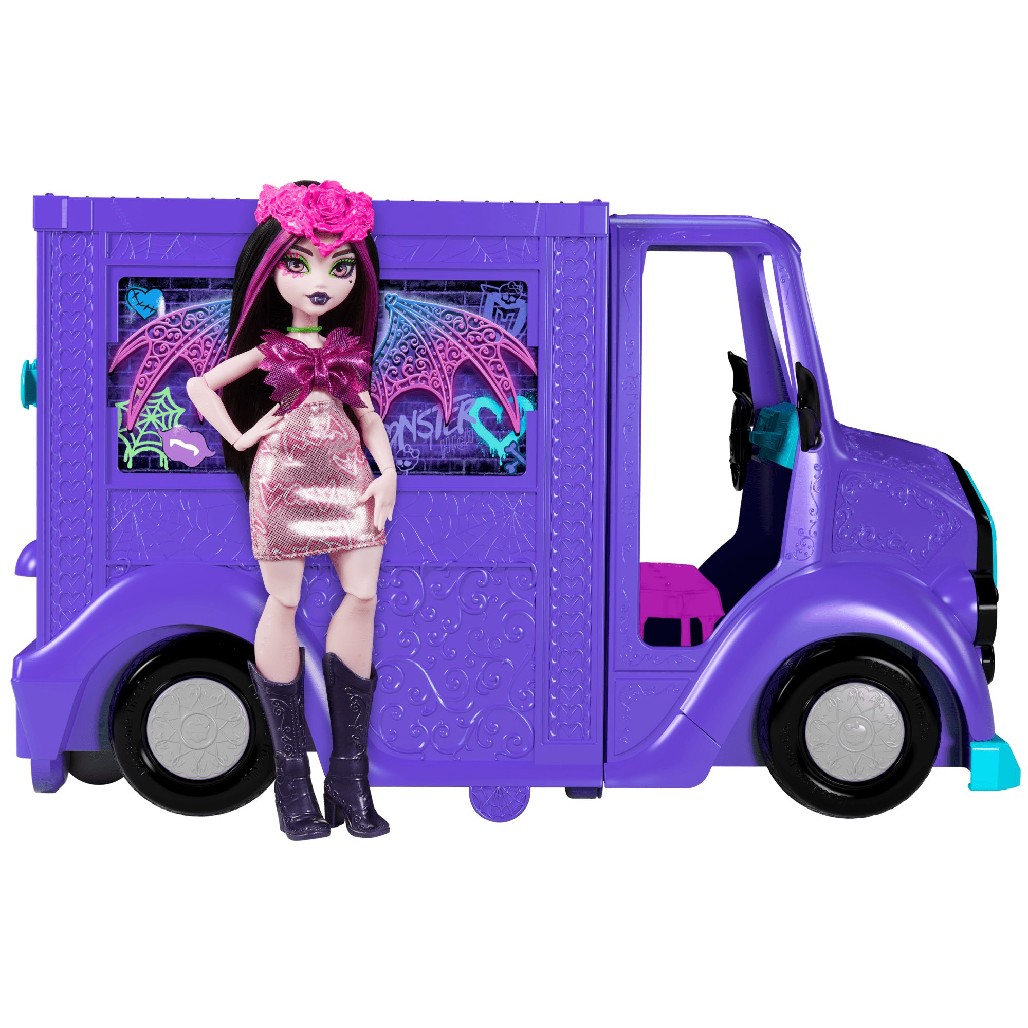 Monster High-Tour Bus Rock Sang-sationnel-Coffret avec poupée et bus ...