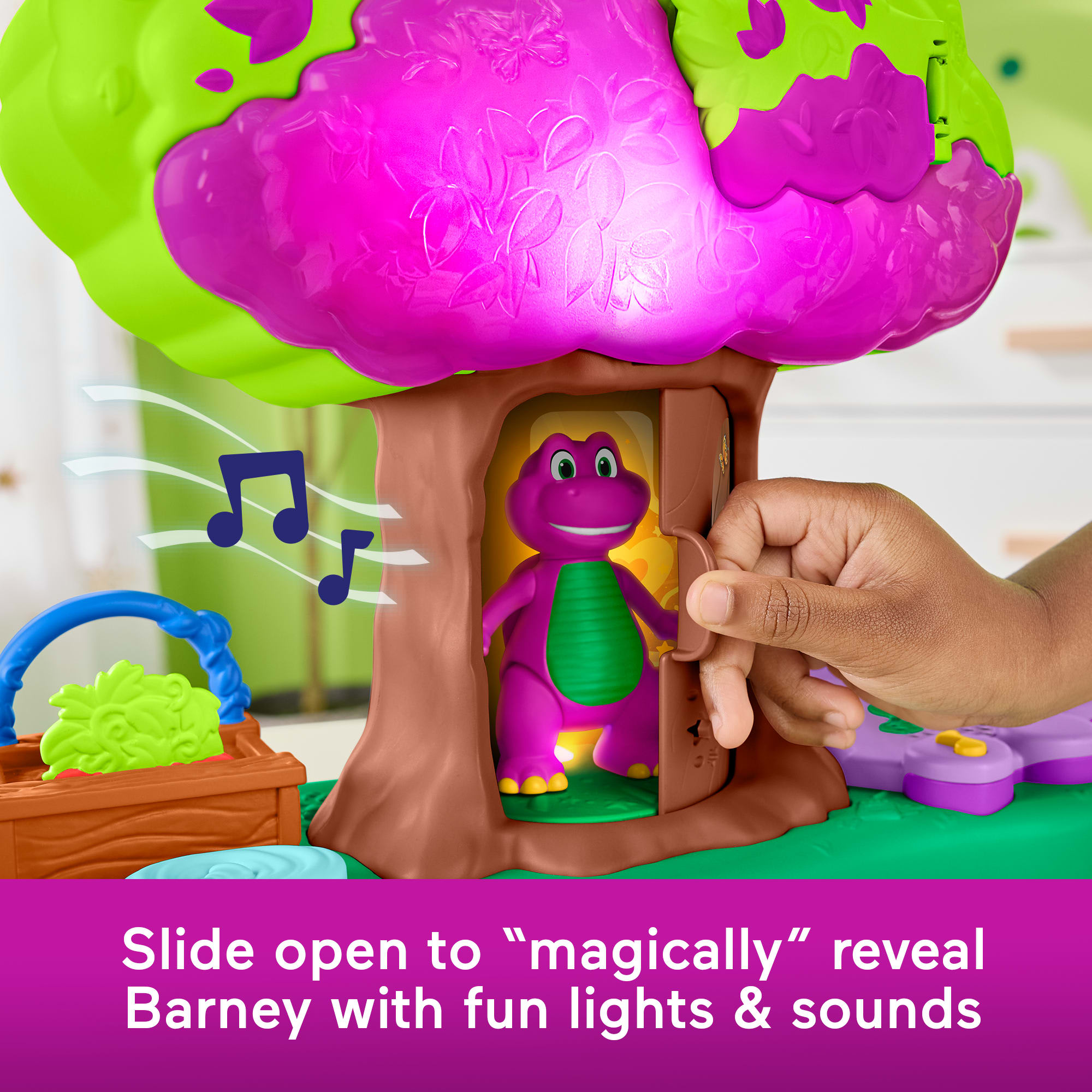 Fisher-Price Barney's World Lights & Sounds Treehouse Playset | Mattel