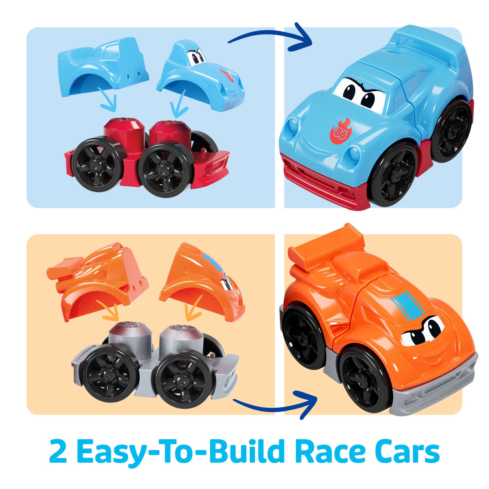 MEGA BLOKS First Builders Build & Race Rig Toy Blocks | Mattel