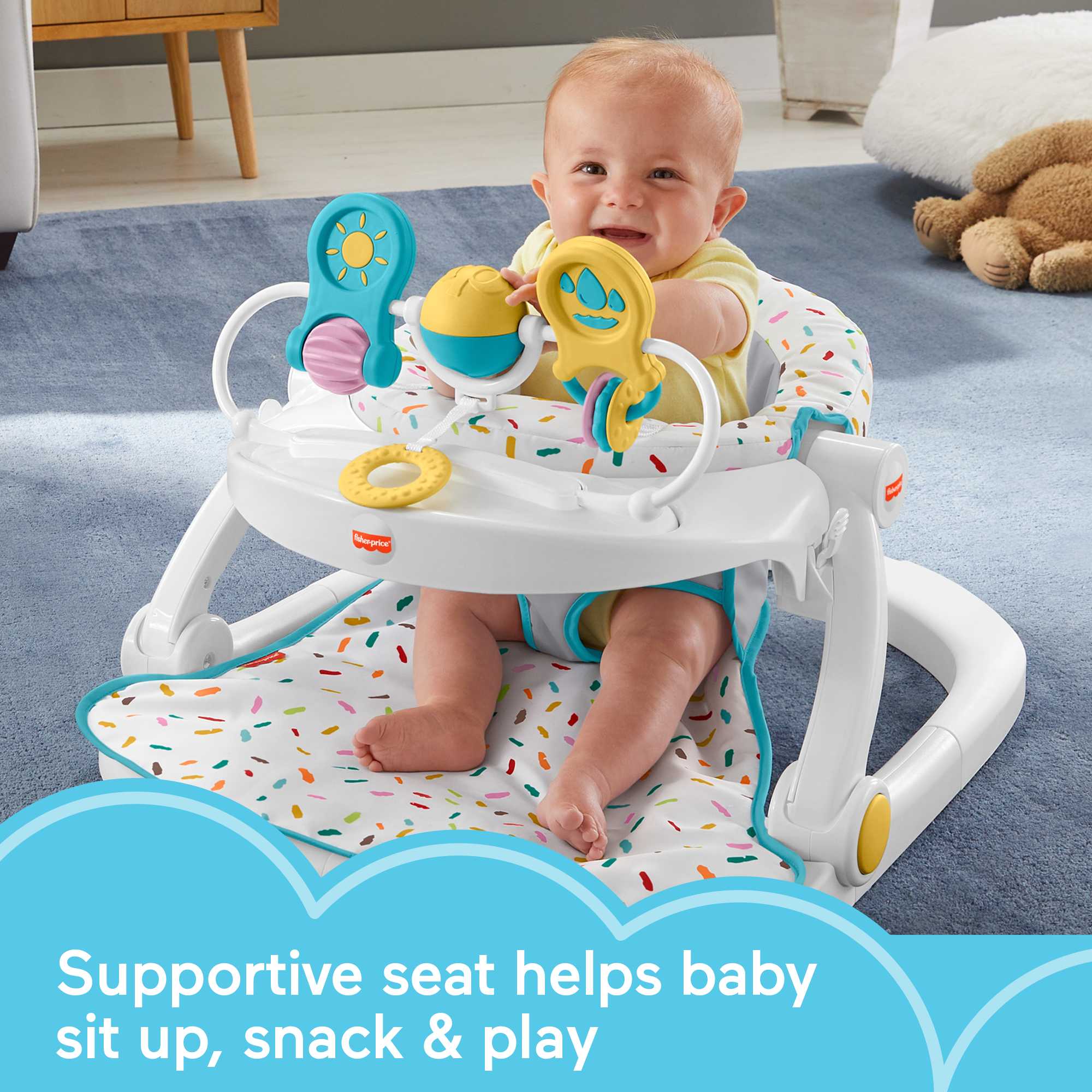 Fisher-Price Deluxe Sit-Me-Up Floor Seat | Mattel
