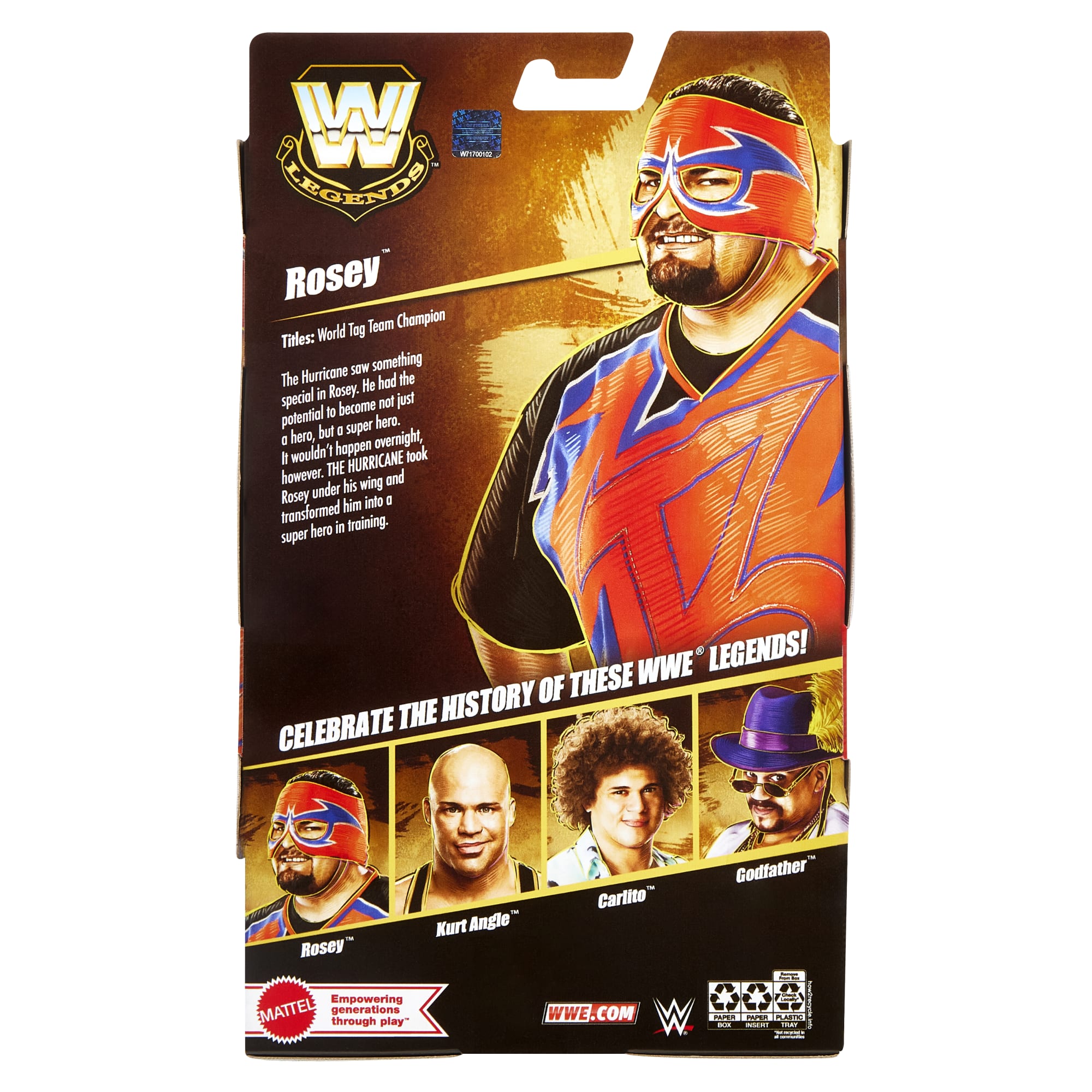 WWE Legends Rosey Action Figure | Mattel