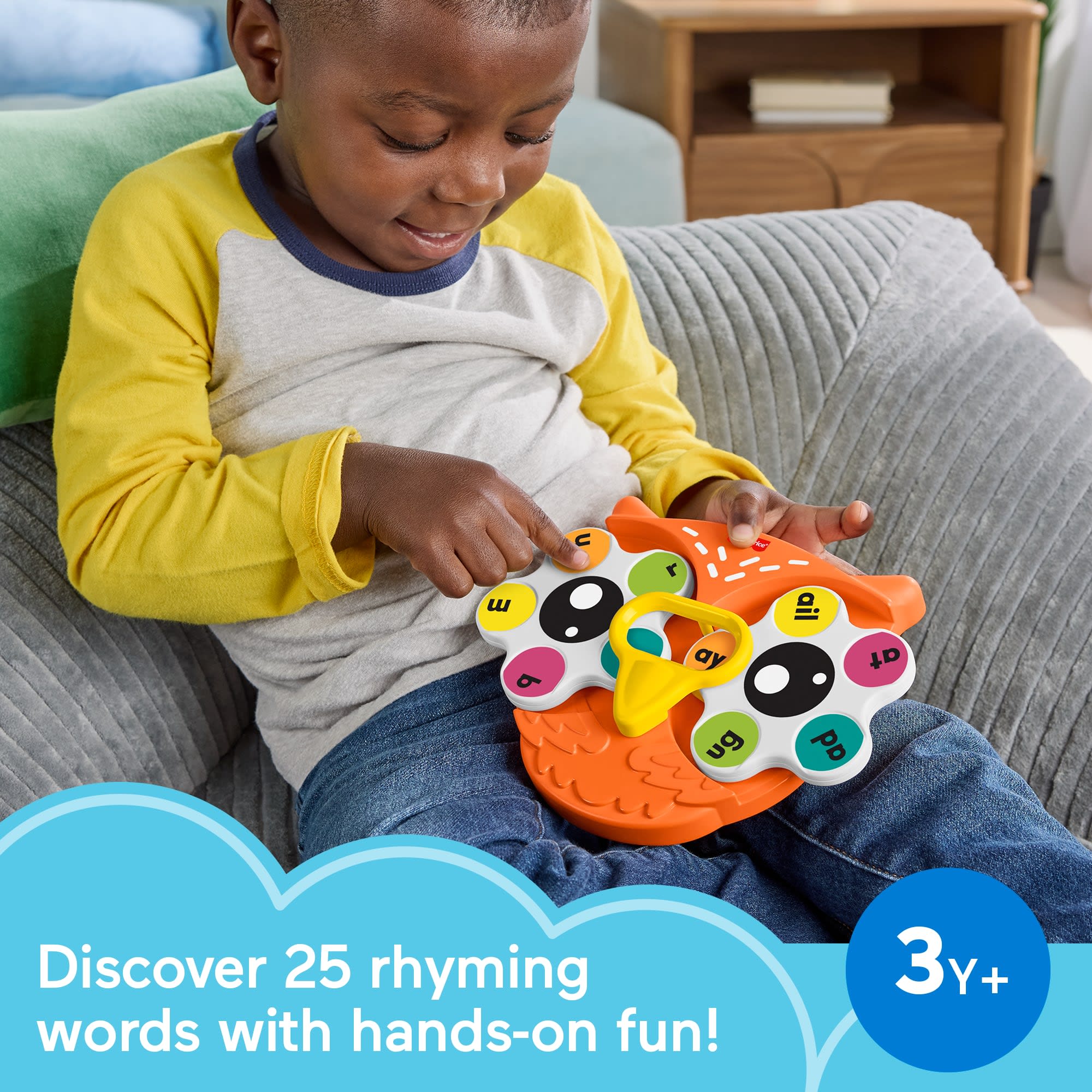 Fisher-Price Spin ‘n Rhyme Fidget Spinner Learning Activity Toy | Mattel