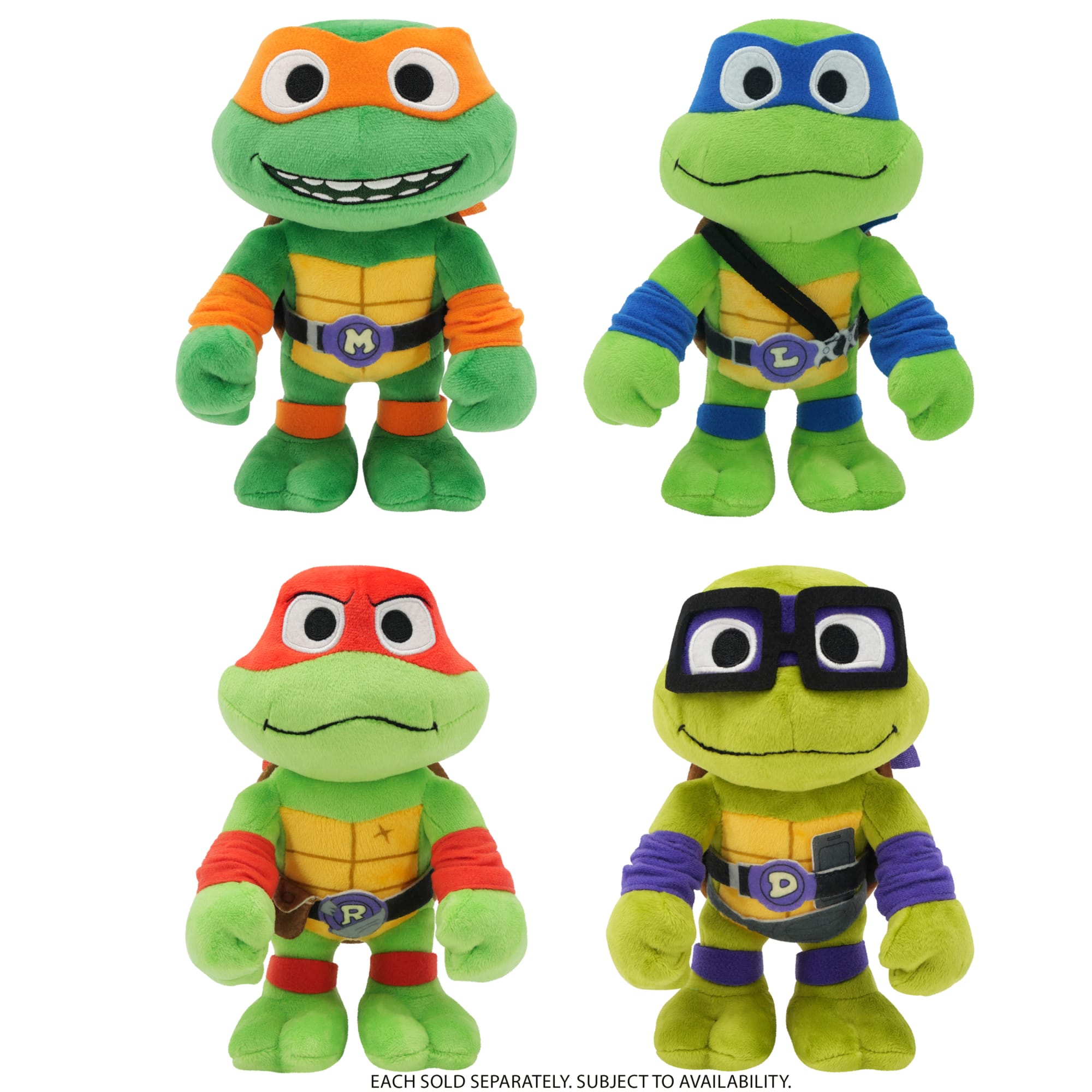 TMNT Plush Toys, 8 Inch Teenage Mutant Ninja Turtles | Mattel