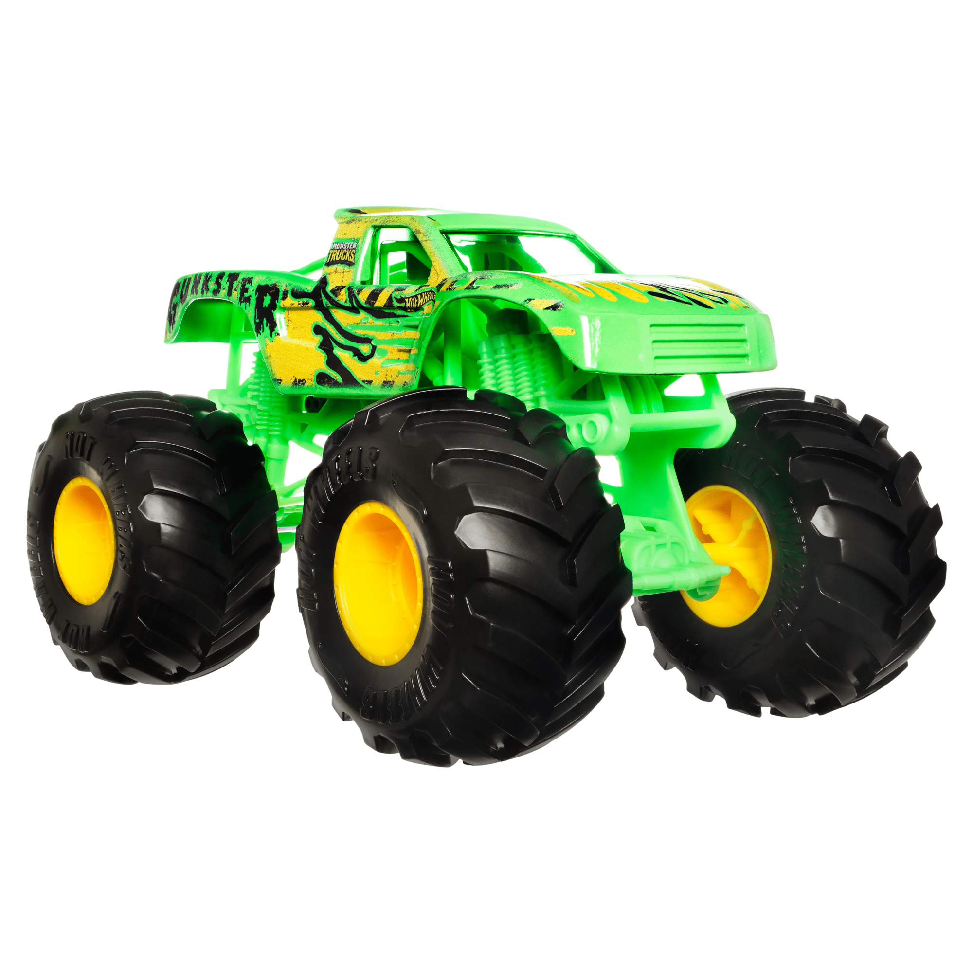 Hot Wheels Monster Trucks Veículo de Brinquedo Gunkster Escala 1:24