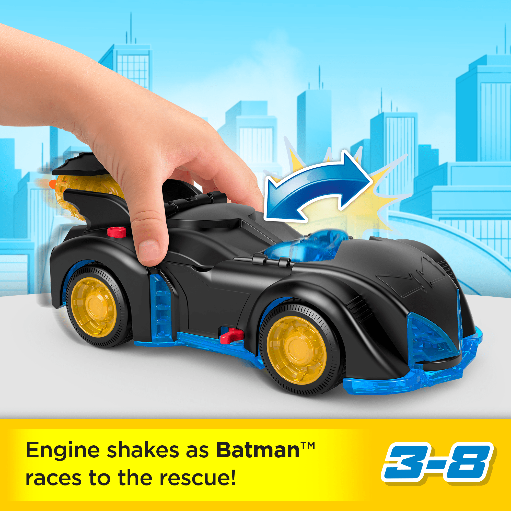 Imaginext DC Super Friends Shake and Spin Batmobile | Mattel