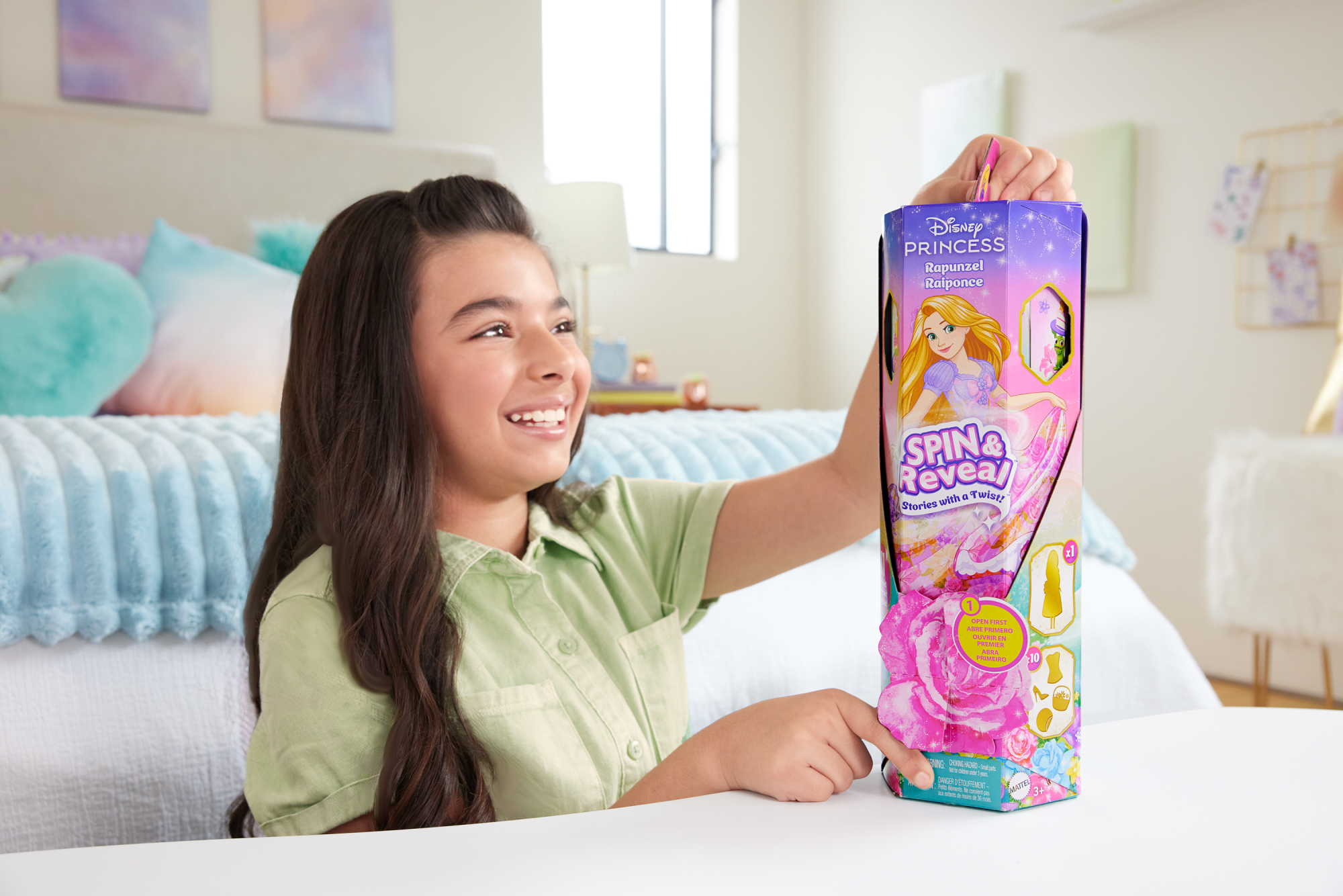 Disney Princess SPIN & REVEAL Rapunzel Doll | Mattel