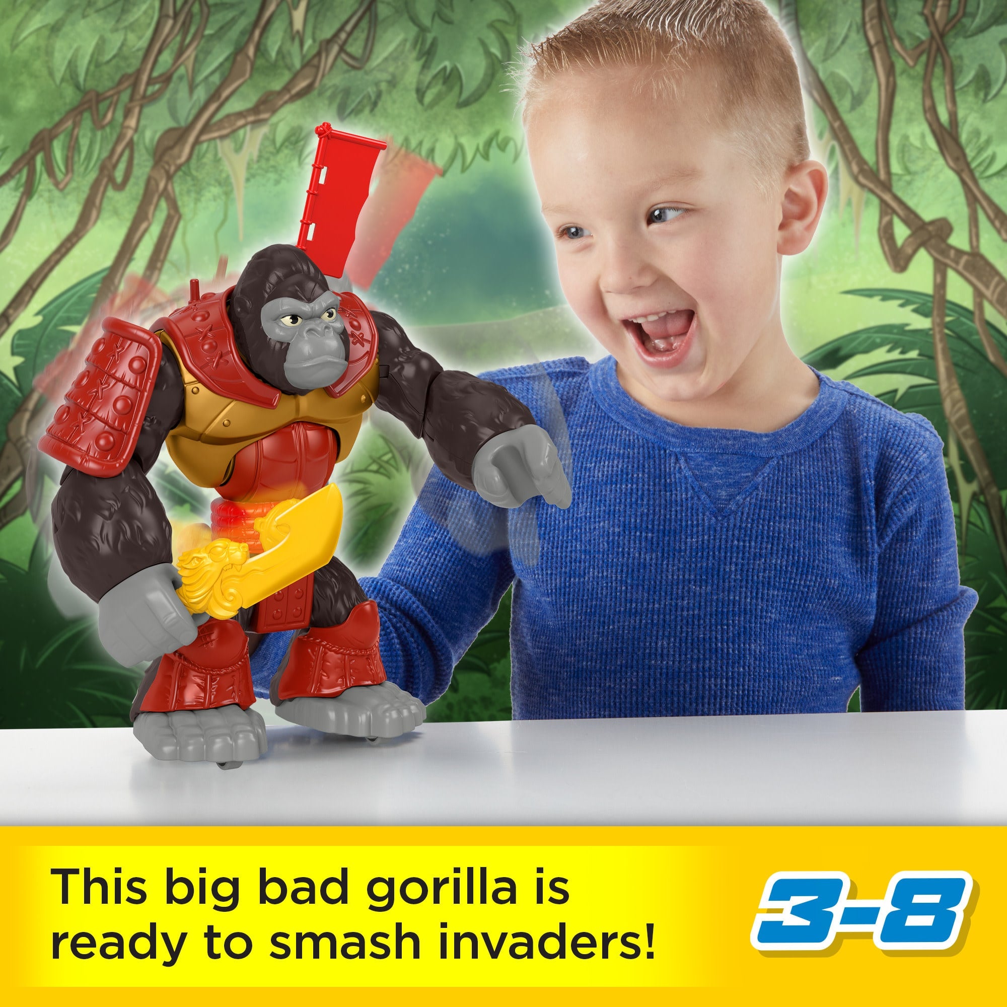 Imaginext Silverback Gorilla Smash | Mattel