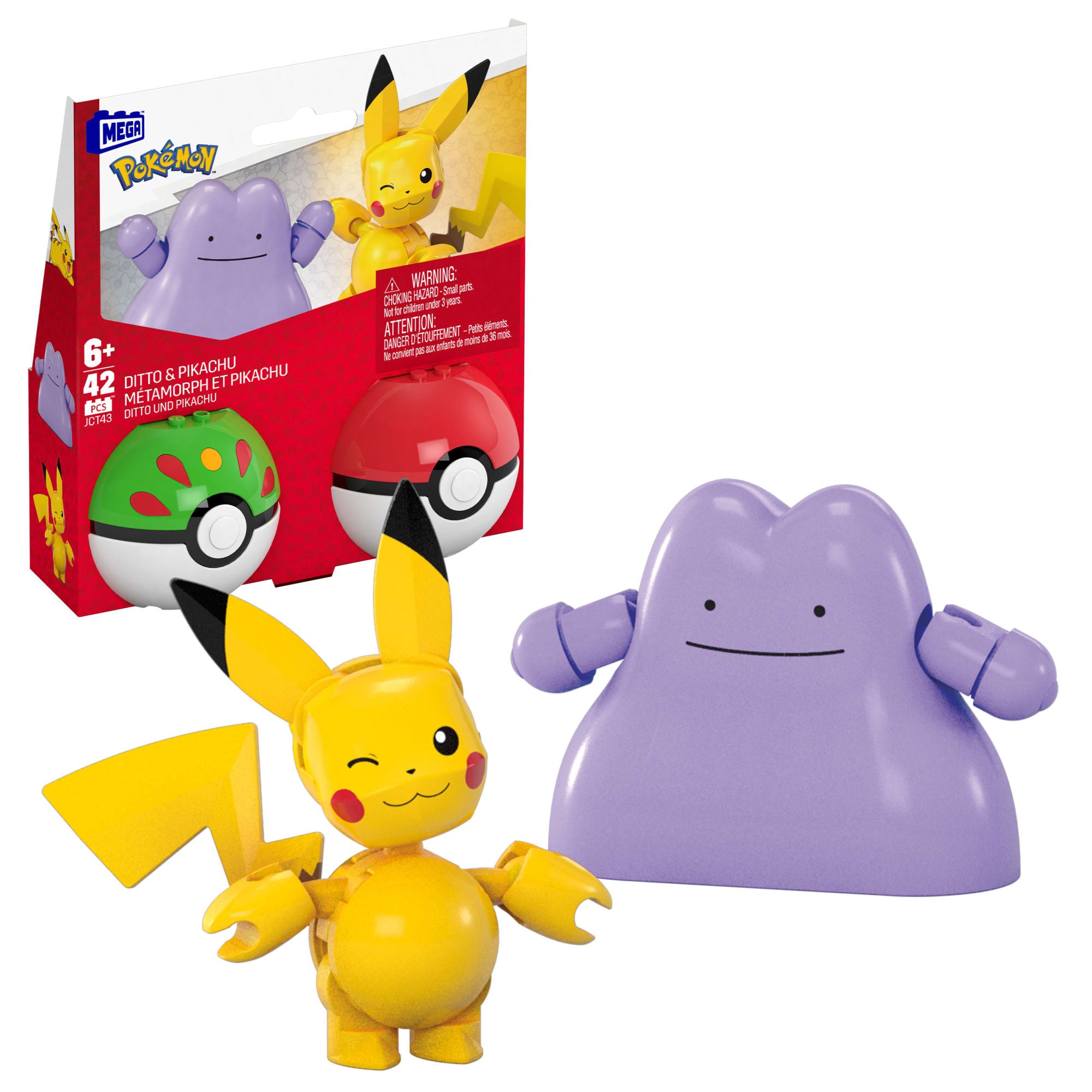 MEGA Pokémon Poké Ball 2-Pack Building Toy Kits | Mattel