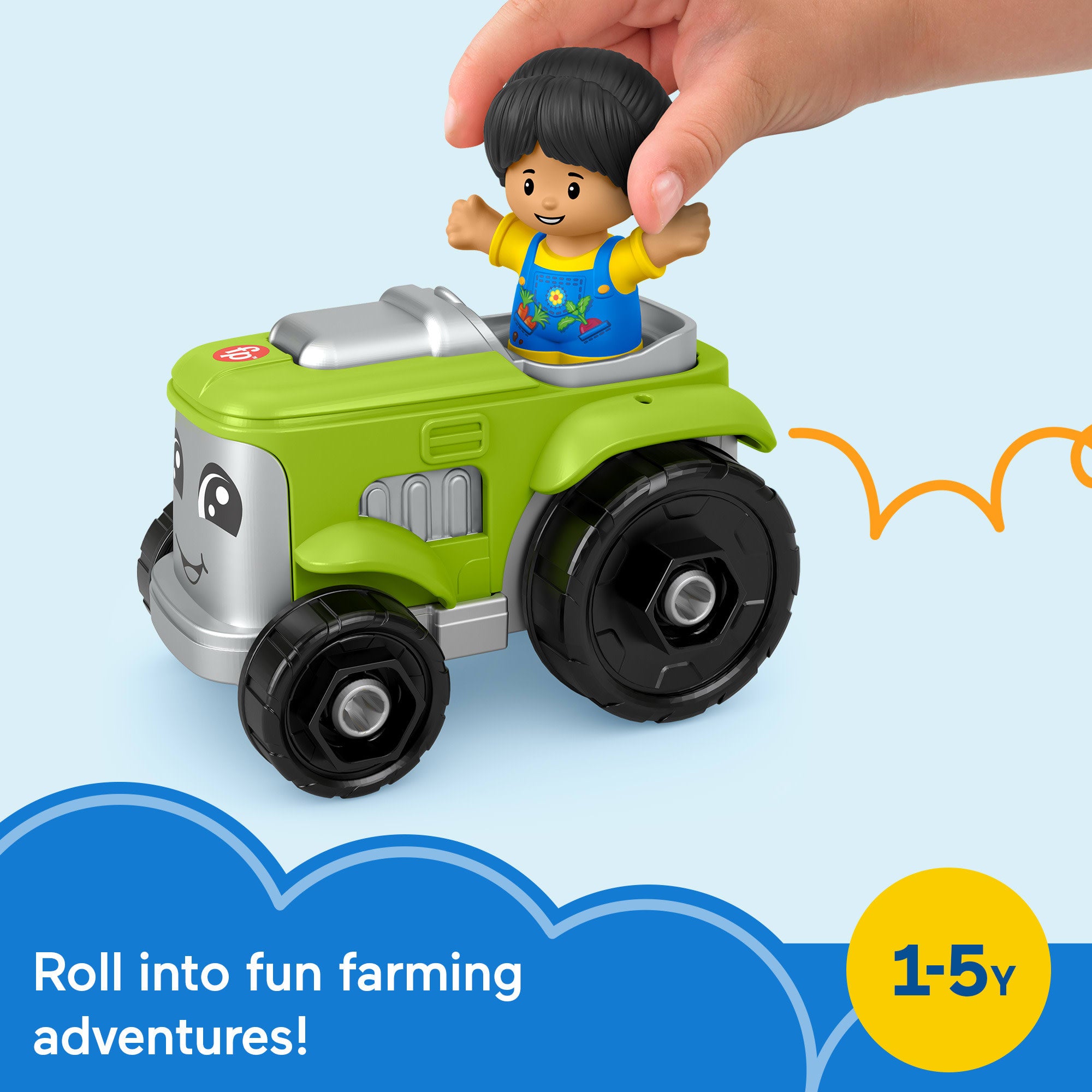 Fisher-Price Little People Tractor & Figure Farm Toy |Mattel