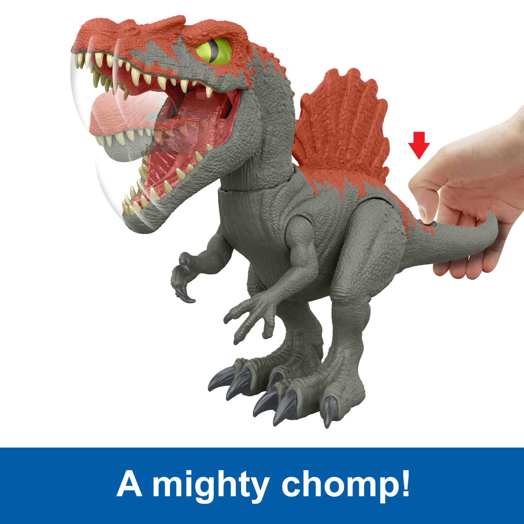 Jurassic World Crushivores Spinosaurus Cage Crasher Dinosaur Action ...