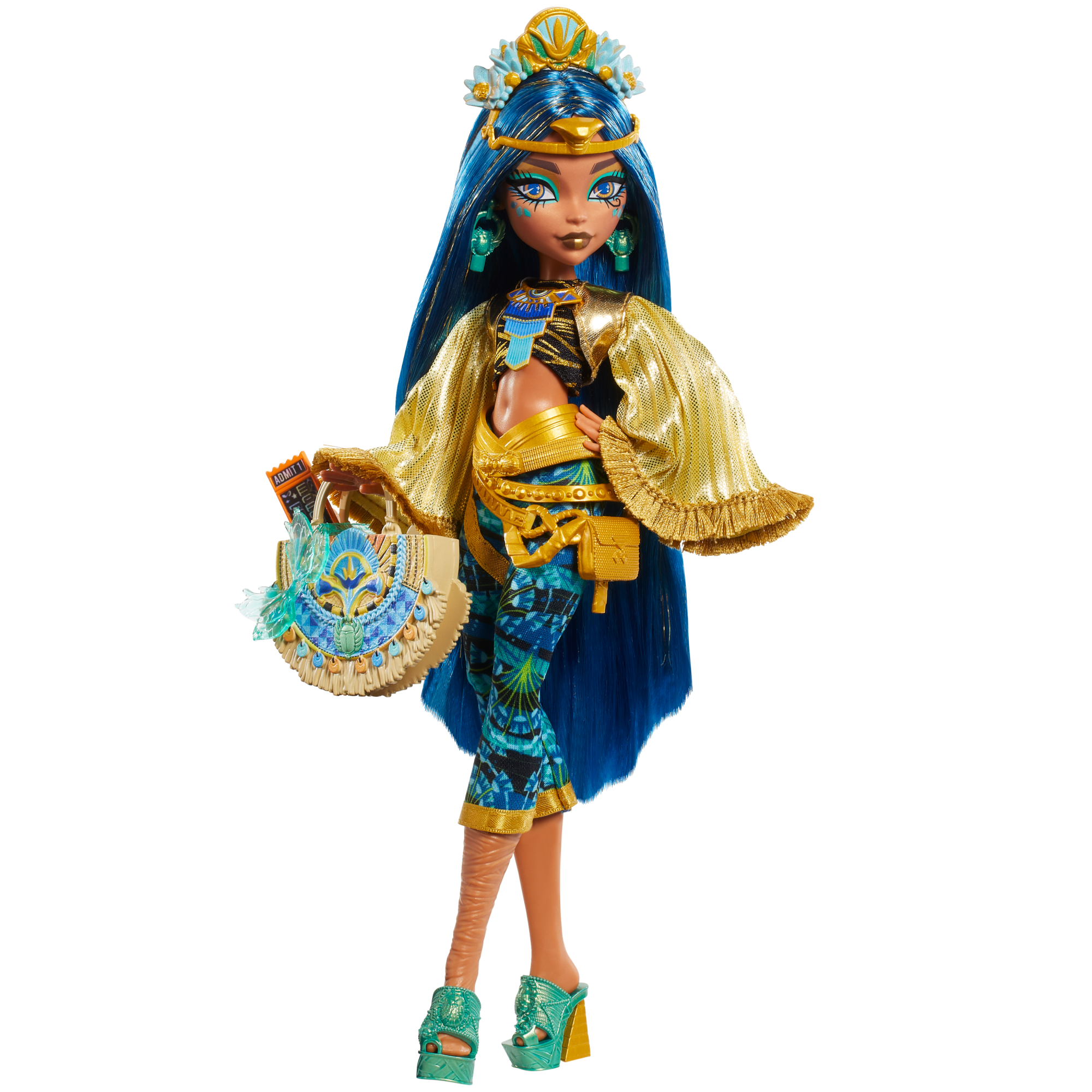Monster High-Poupée Cleo De Nile avec tenue pour le Monster Fest | Mattel