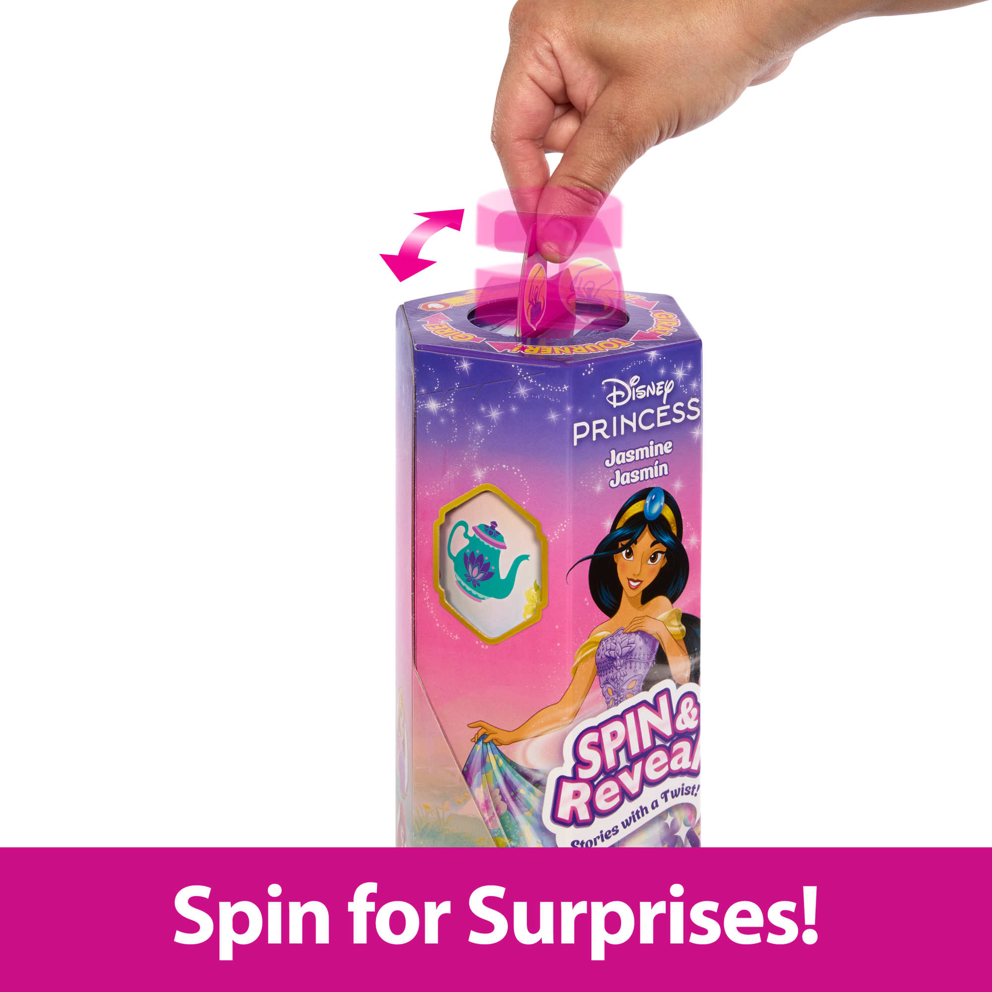 Disney Princess SPIN & REVEAL Jasmine Doll | Mattel