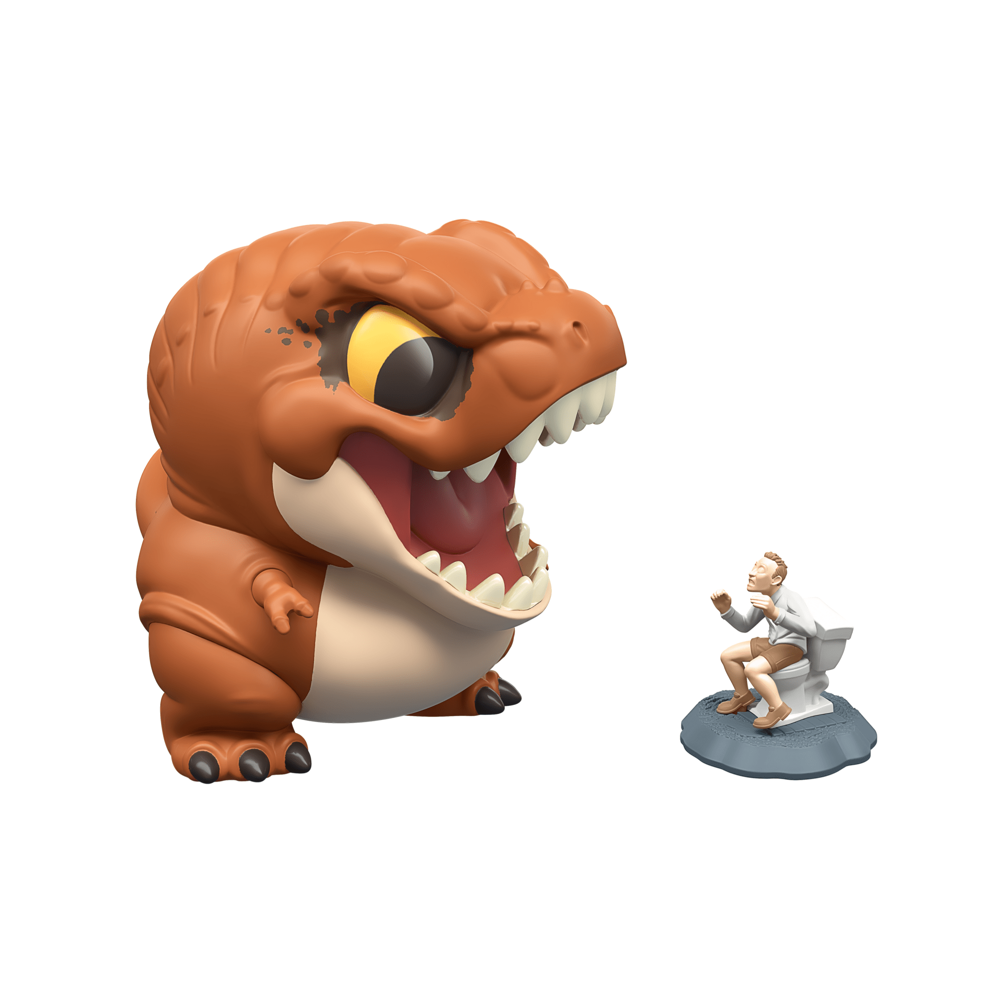 Jurassic World Dinossauro de Brinquedo T.Rex Bite Club Colecionável