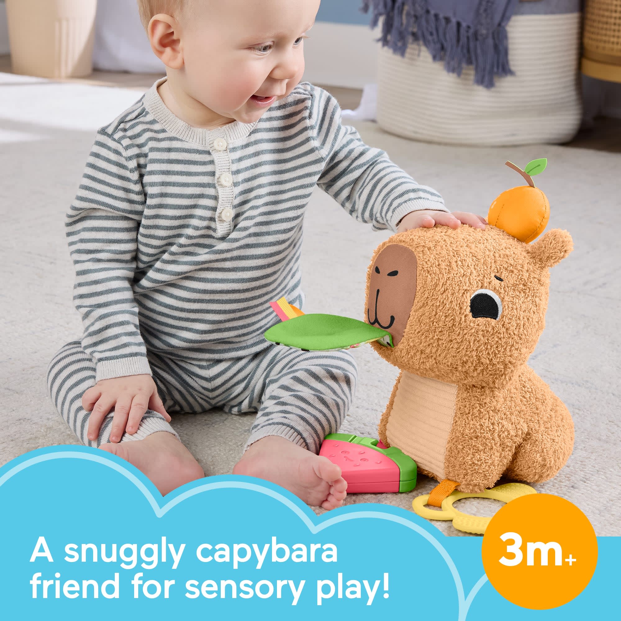 Fisher-Price Snuggly Snacky Capy | Mattel