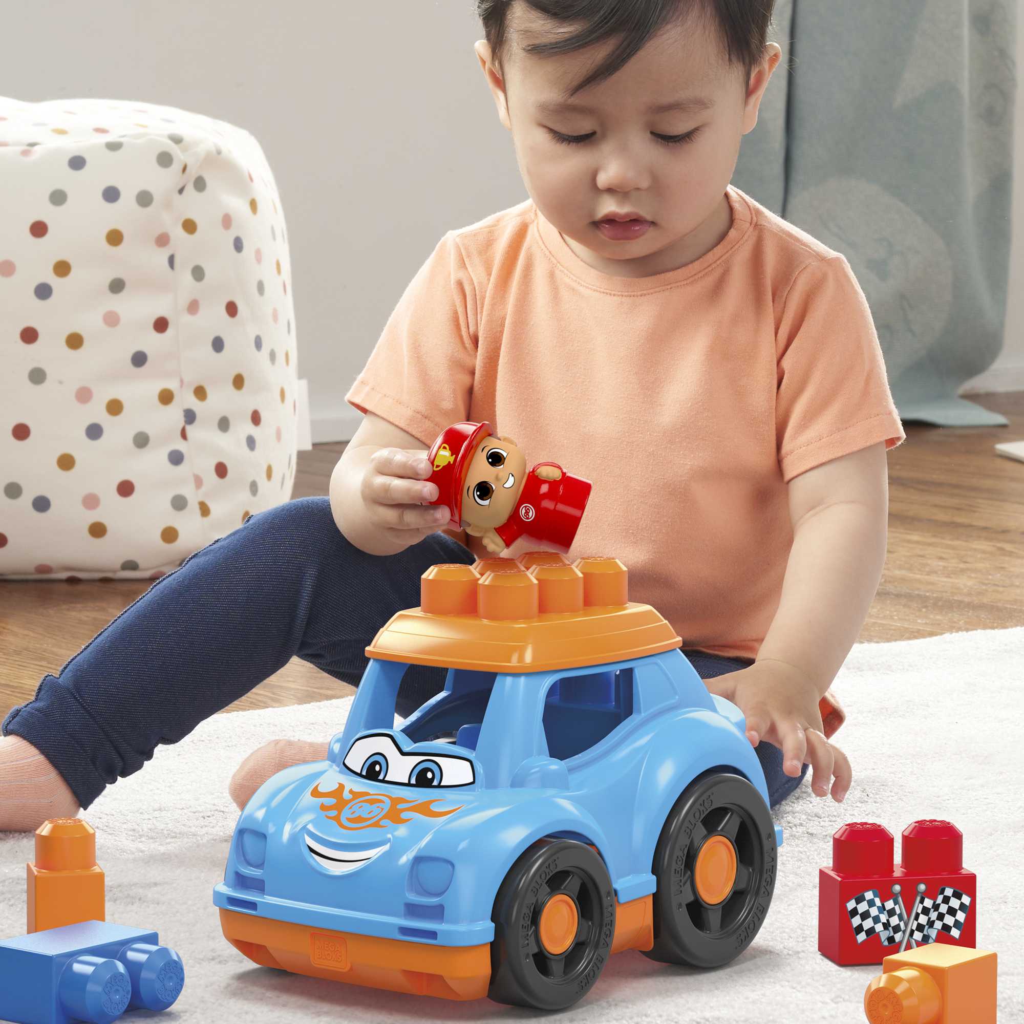 MEGA BLOKS Ricky Race Car | Mattel
