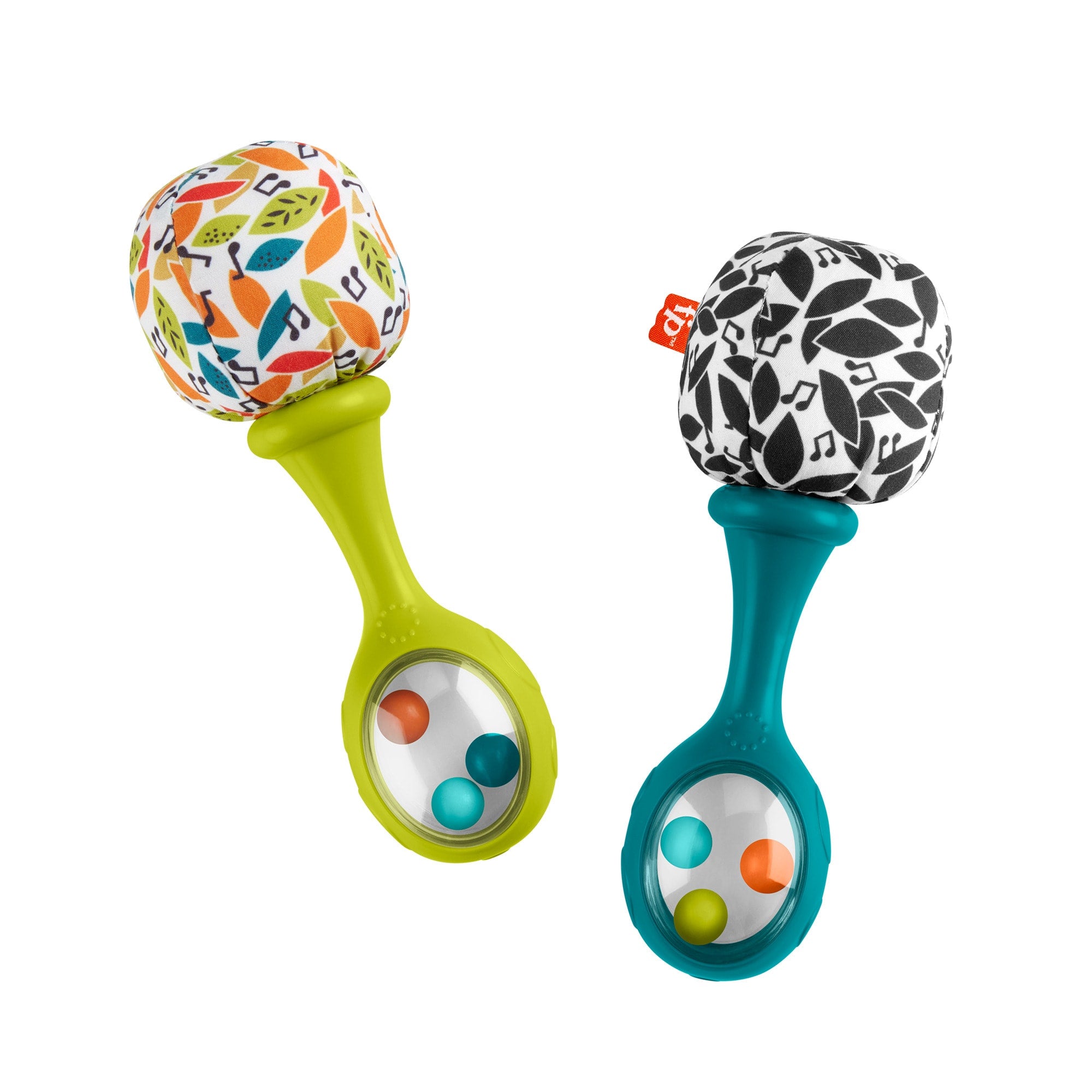 Fisher-Price Rattle ‘n Rock Maracas Set of 2 Baby Rattles, Newborn Toys ...