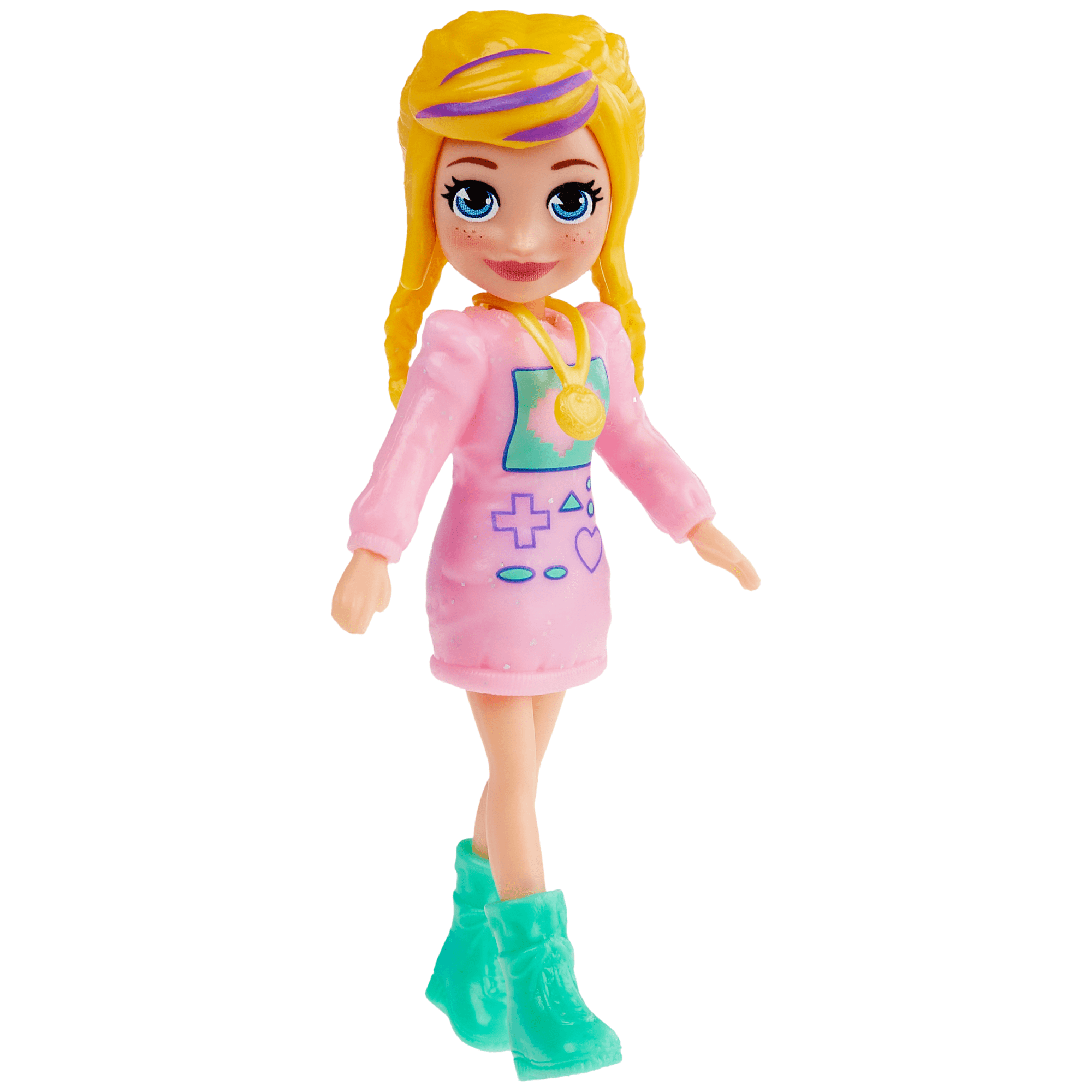 Polly Pocket Medium Fashion Pack, Travel Toy with Dolls and Clothing ...