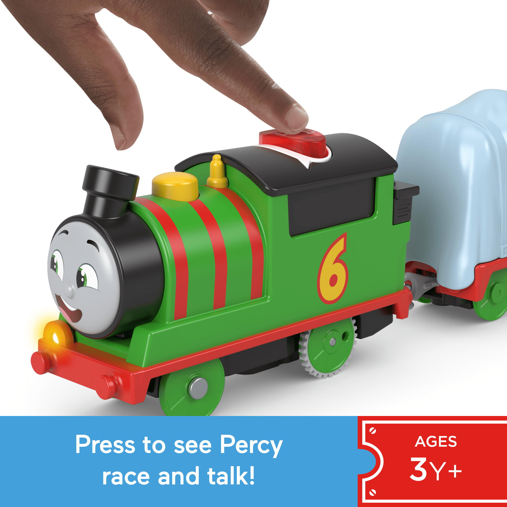 Thomas & Friends Talking Percy Toy Train, Motorized Engine with Phrases ...