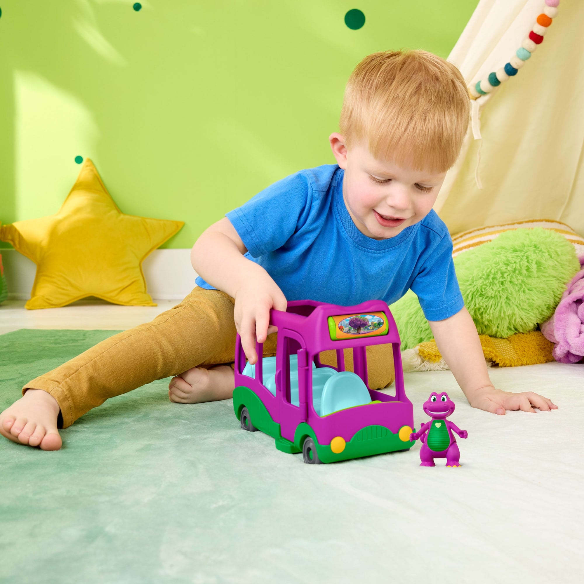 Fisher-Price Le Monde de Barney L’autobus des Aventures | Mattel