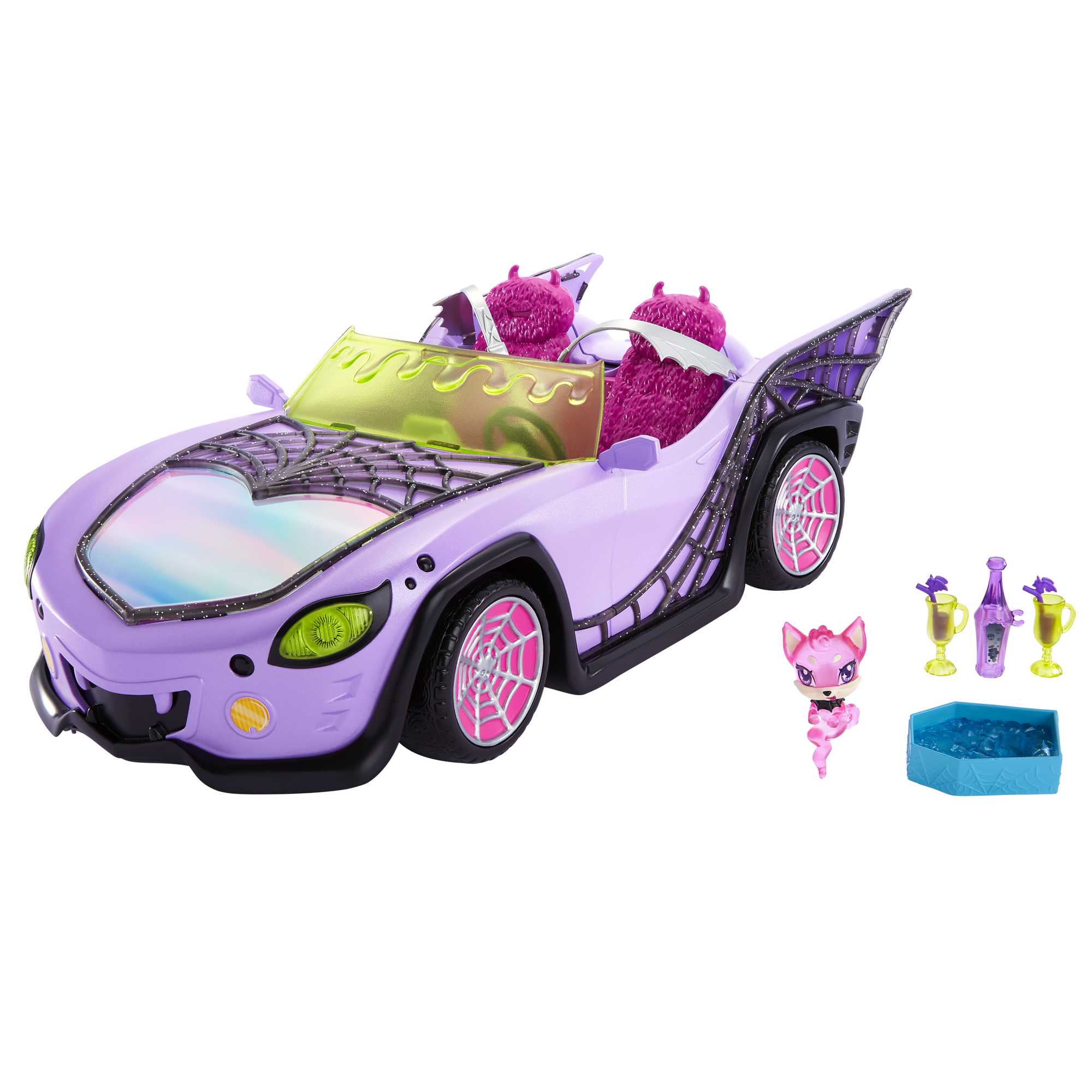 Monster High-Goule Mobile-Voiture avec animal et accessoires | Mattel