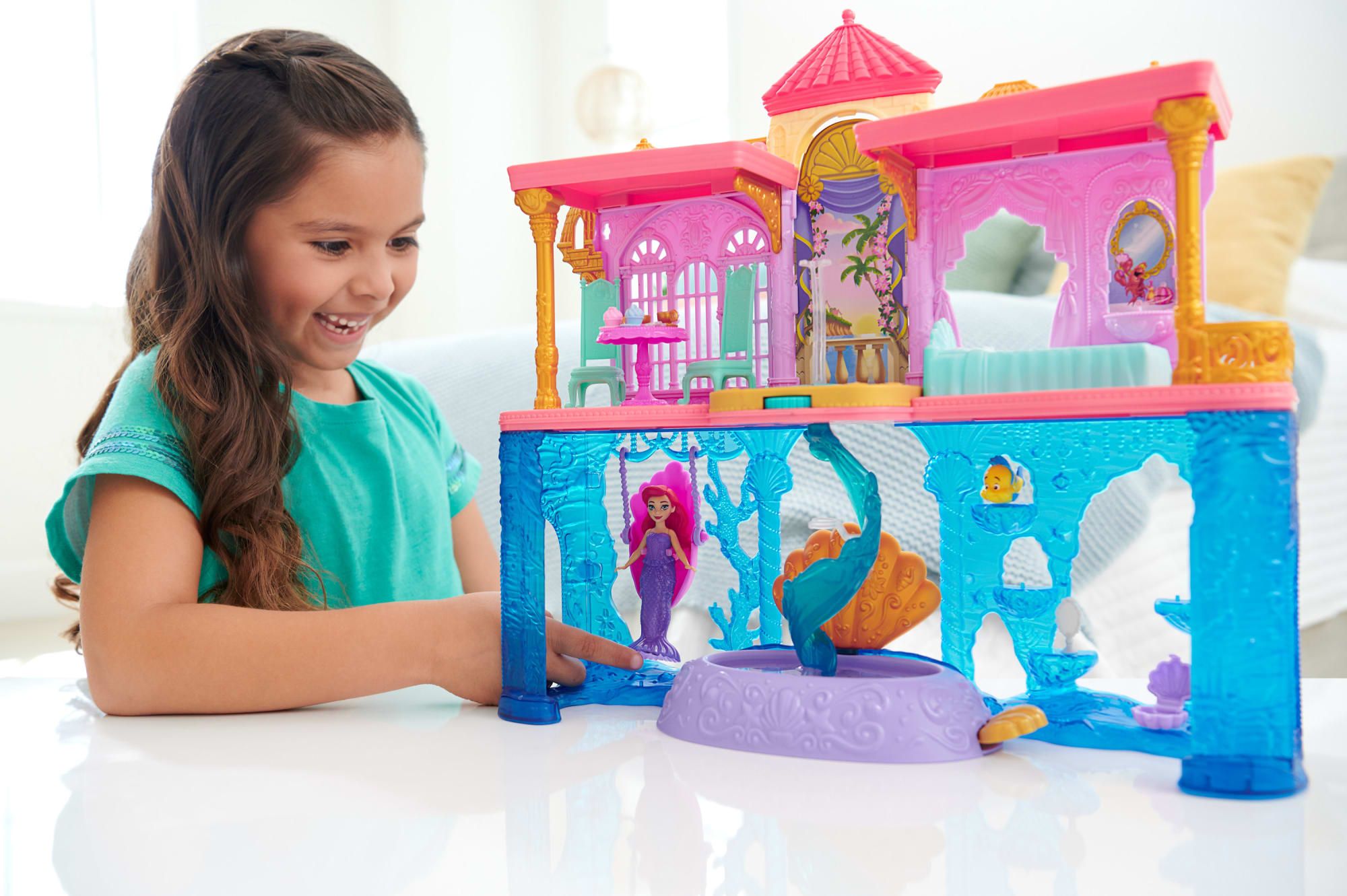 Disney-Princesses Disney-Le Château d’Ariel-Coffret Deluxe | Mattel