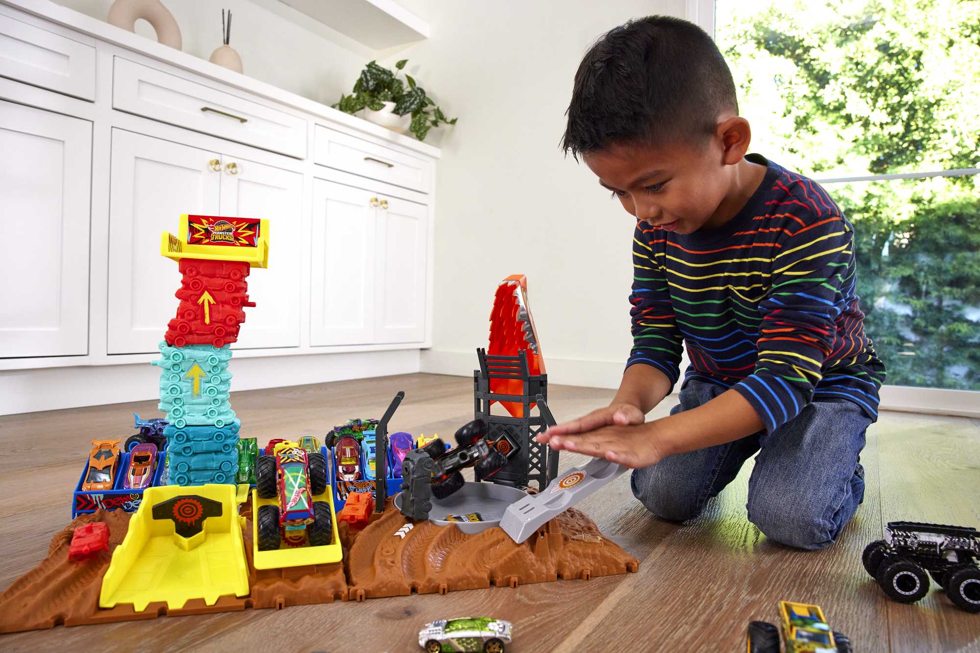 Hot Wheels-Monster Trucks-Compétition de Dérapages-Coffret | Mattel