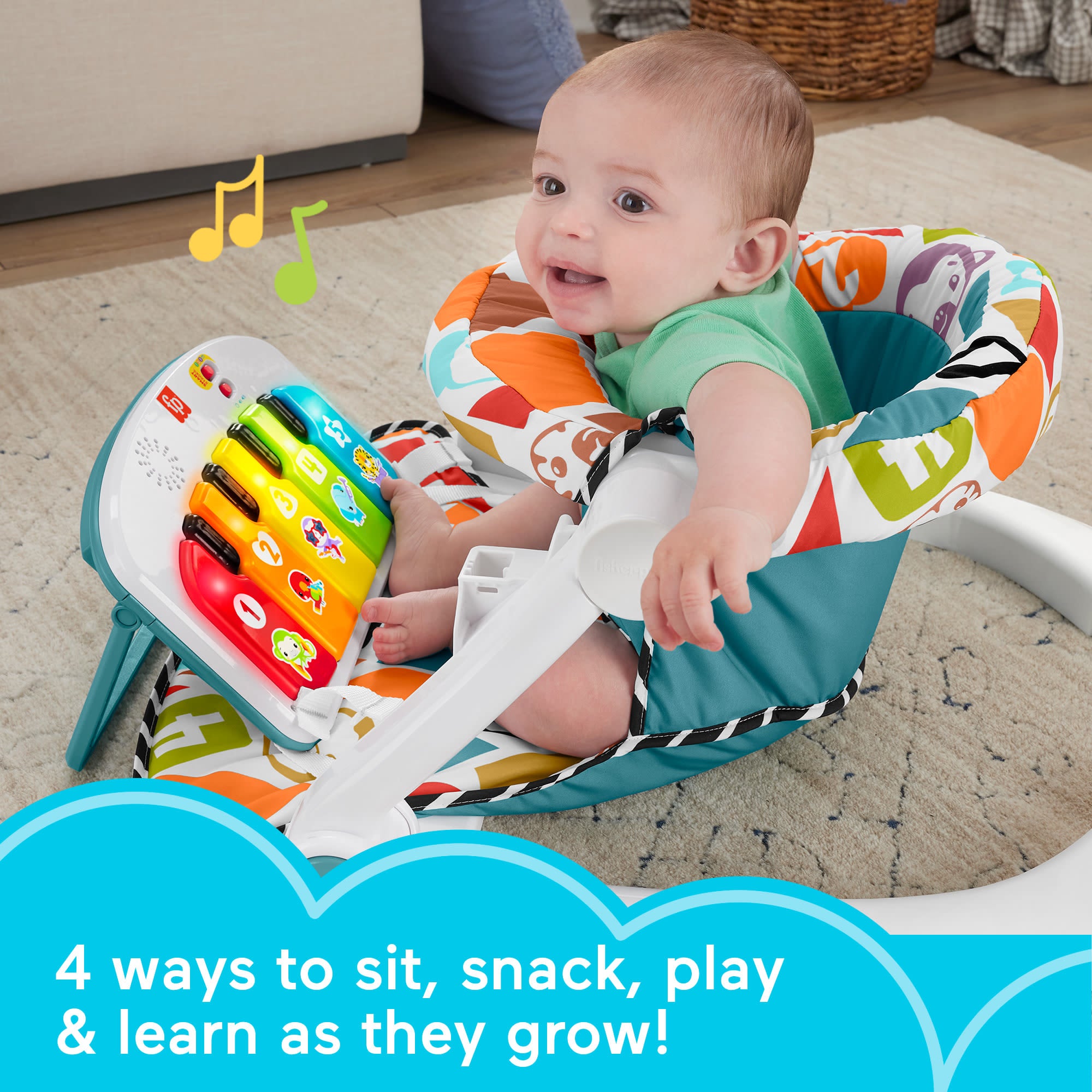 Fisher-Price Kick & Play Deluxe Sit-Me-Up Seat | Mattel