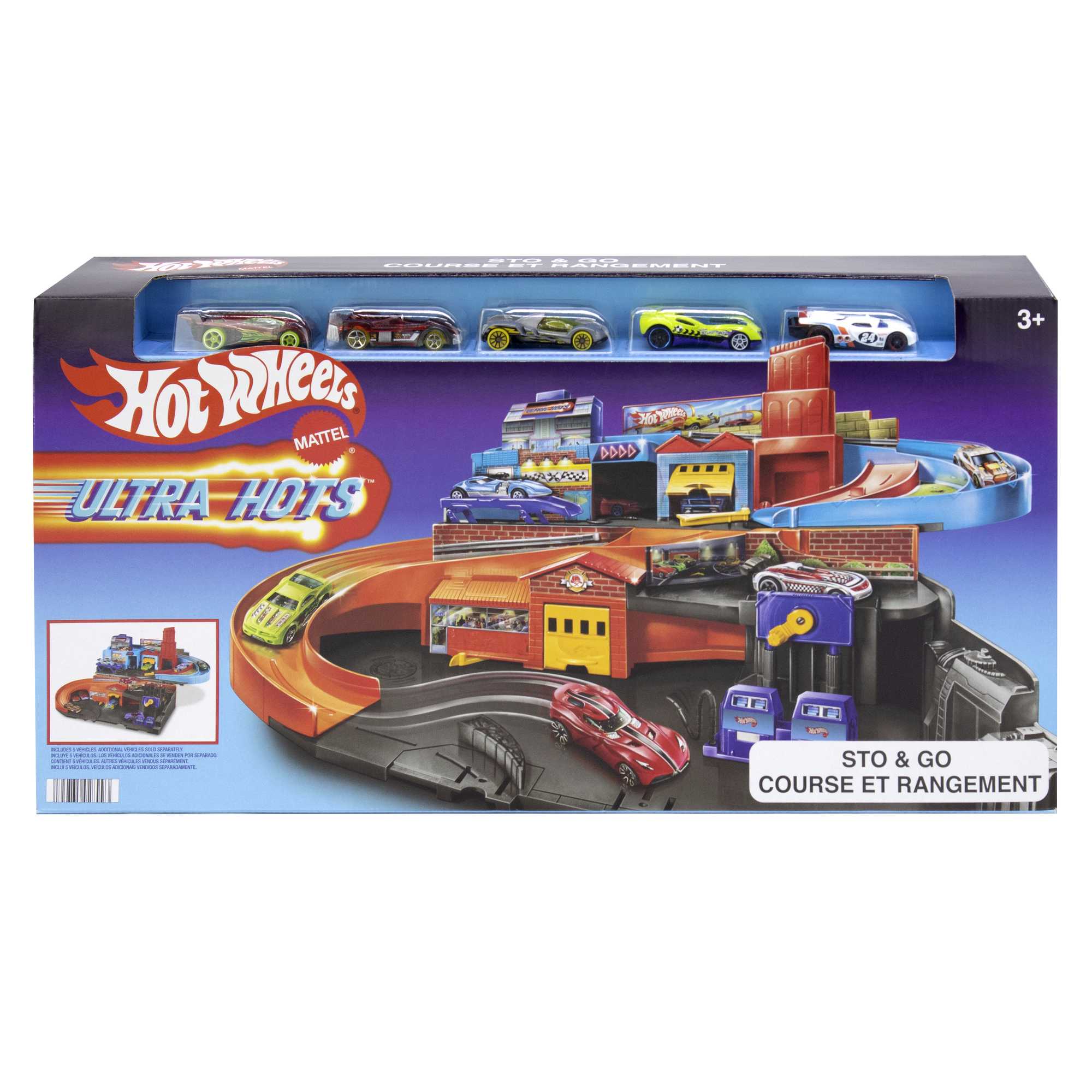 Hot Wheels Course et Rangement Flying Customs | Mattel